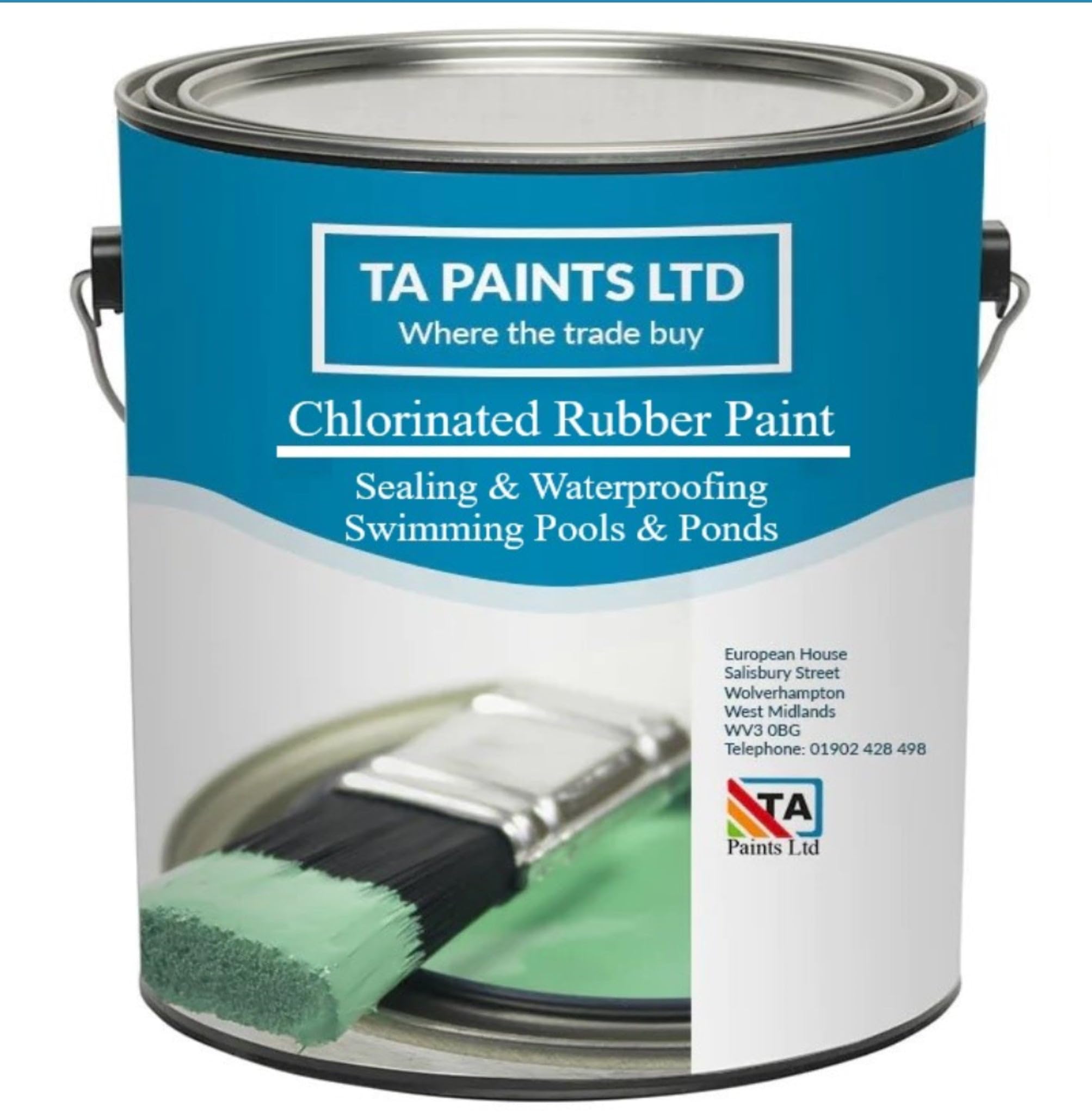 T A Paints Ltd Chlorinated Rubber Swimming Pool Paint Concrete ...