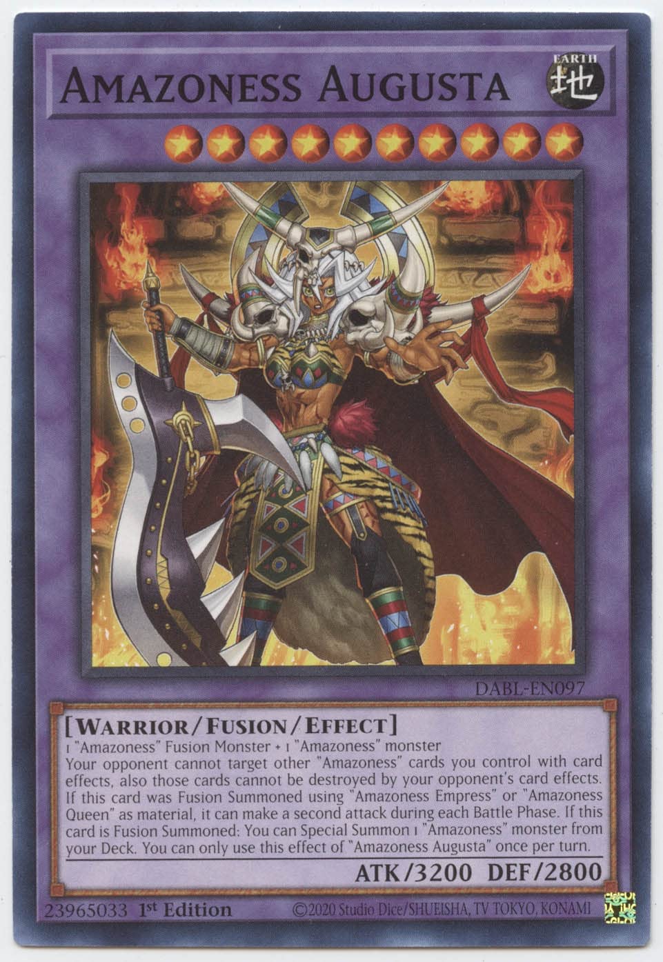 Amazon.com: Amazoness Augusta - DABL-EN097 - Common - 1st Edition ...