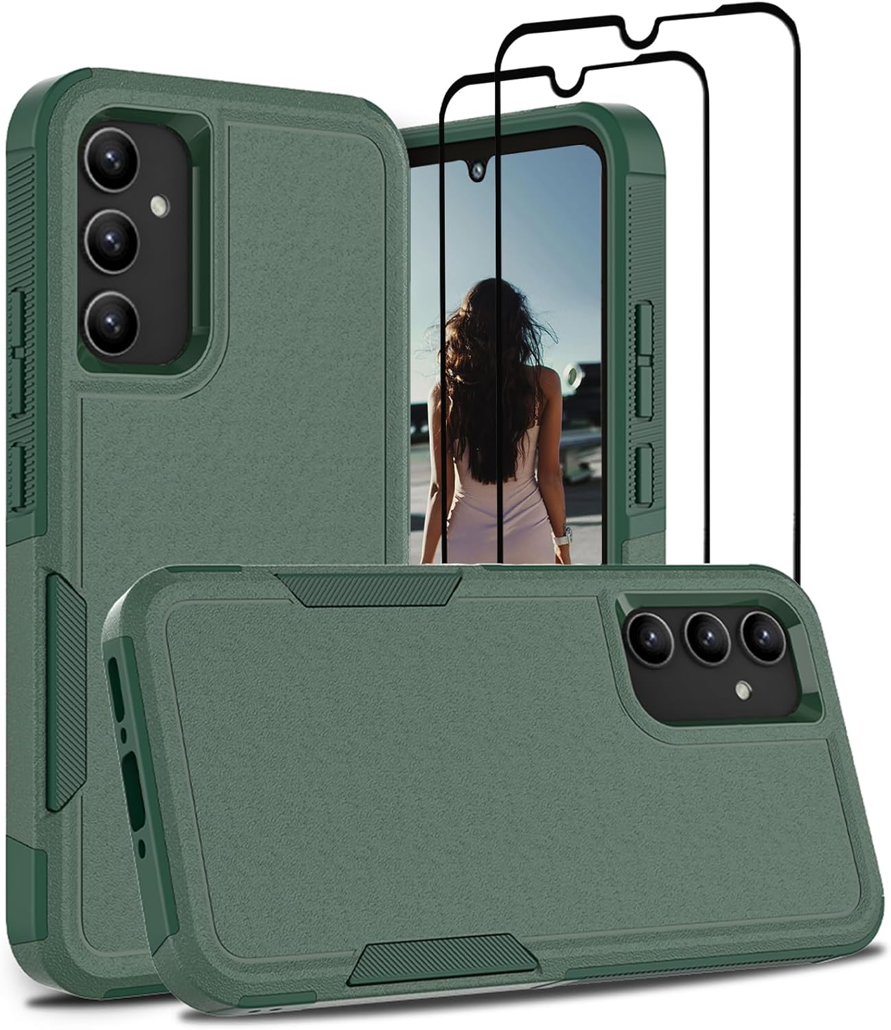 Amazon.com: Jeylly [3 in 1 Designed for Galaxy A34 5G Case, Hard PC+Soft TPU Hybrid Design ...