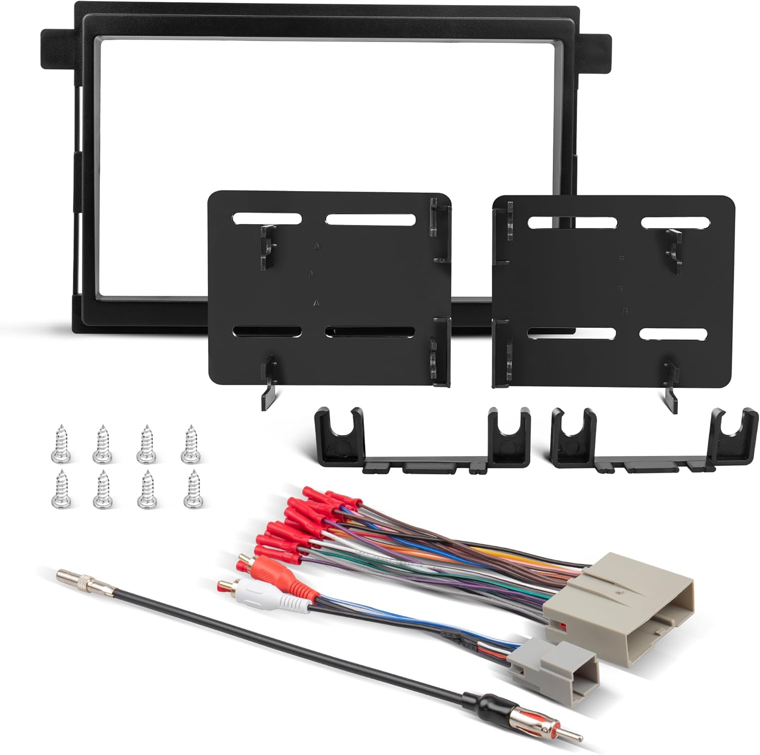 Amazon.com: NuIth Double DIN Installation Kit W/Radio Wire Antenna ...