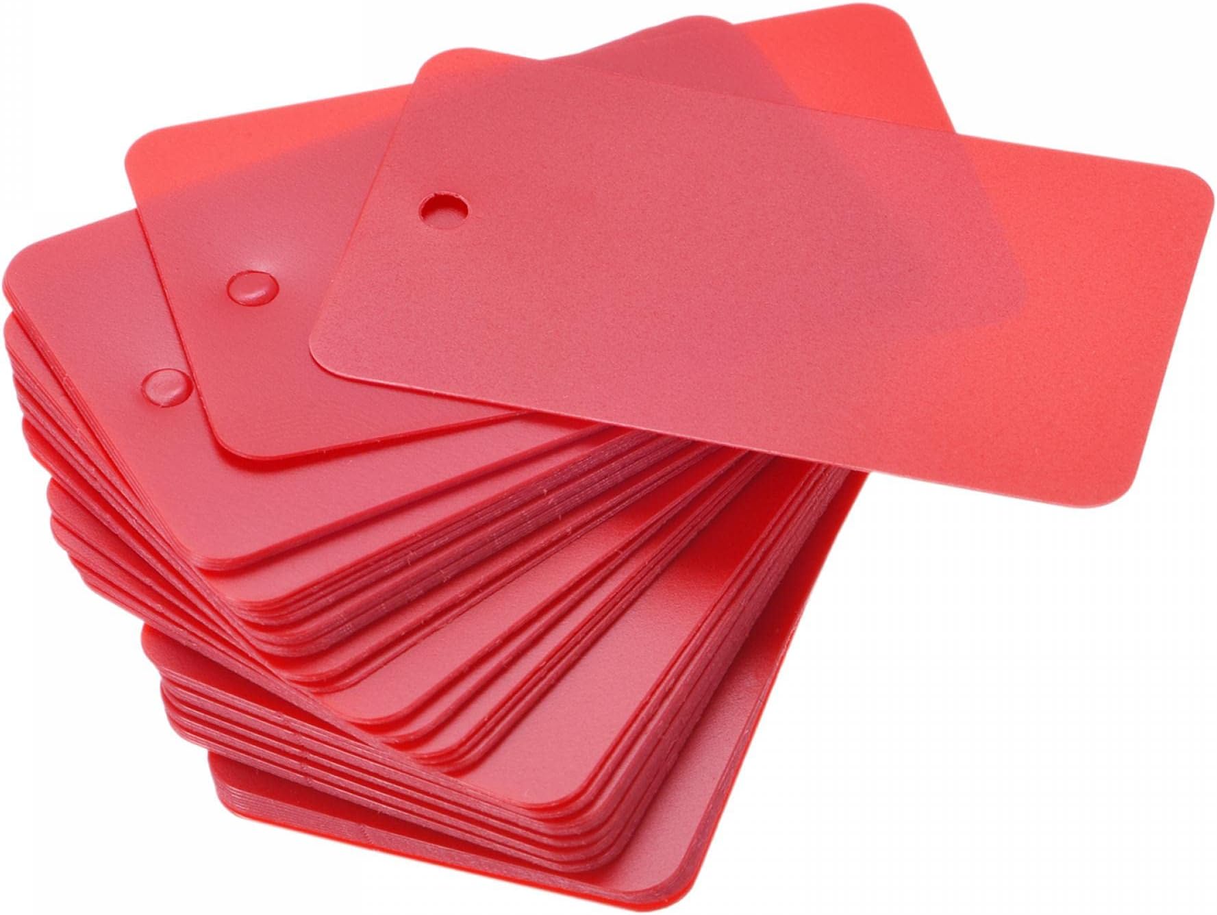 sourcing map Blank Waterproof Eyelet Hole Plastic Shipping Tags, for ...