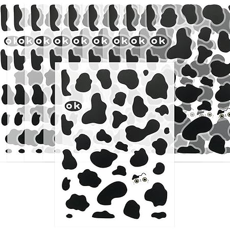 Amazon.com: 184 Pcs Cow Print Stickers, Adhesive Cow Wall Stickers Cow ...