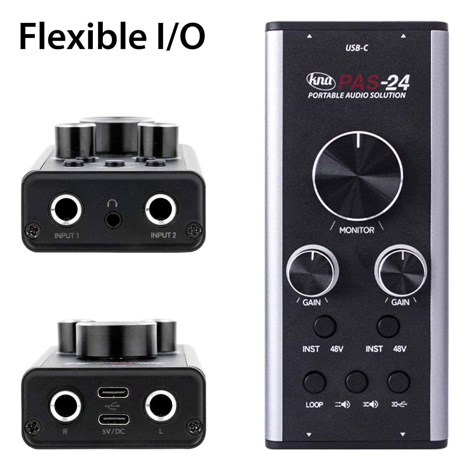 Snapklik.com : KNA PAS-24 Portable Audio Interface 24-Bit/192kHz USB ...