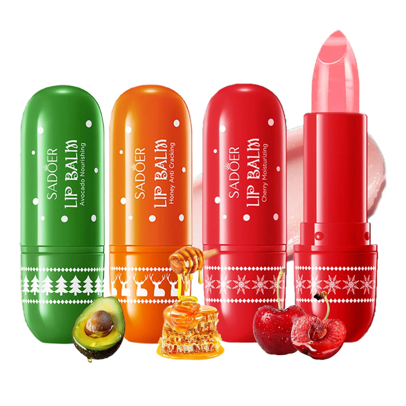 Amazon.com : Honey Lip Balm Set, Lip Balm Kit Lip Moisturizer For Dry ...