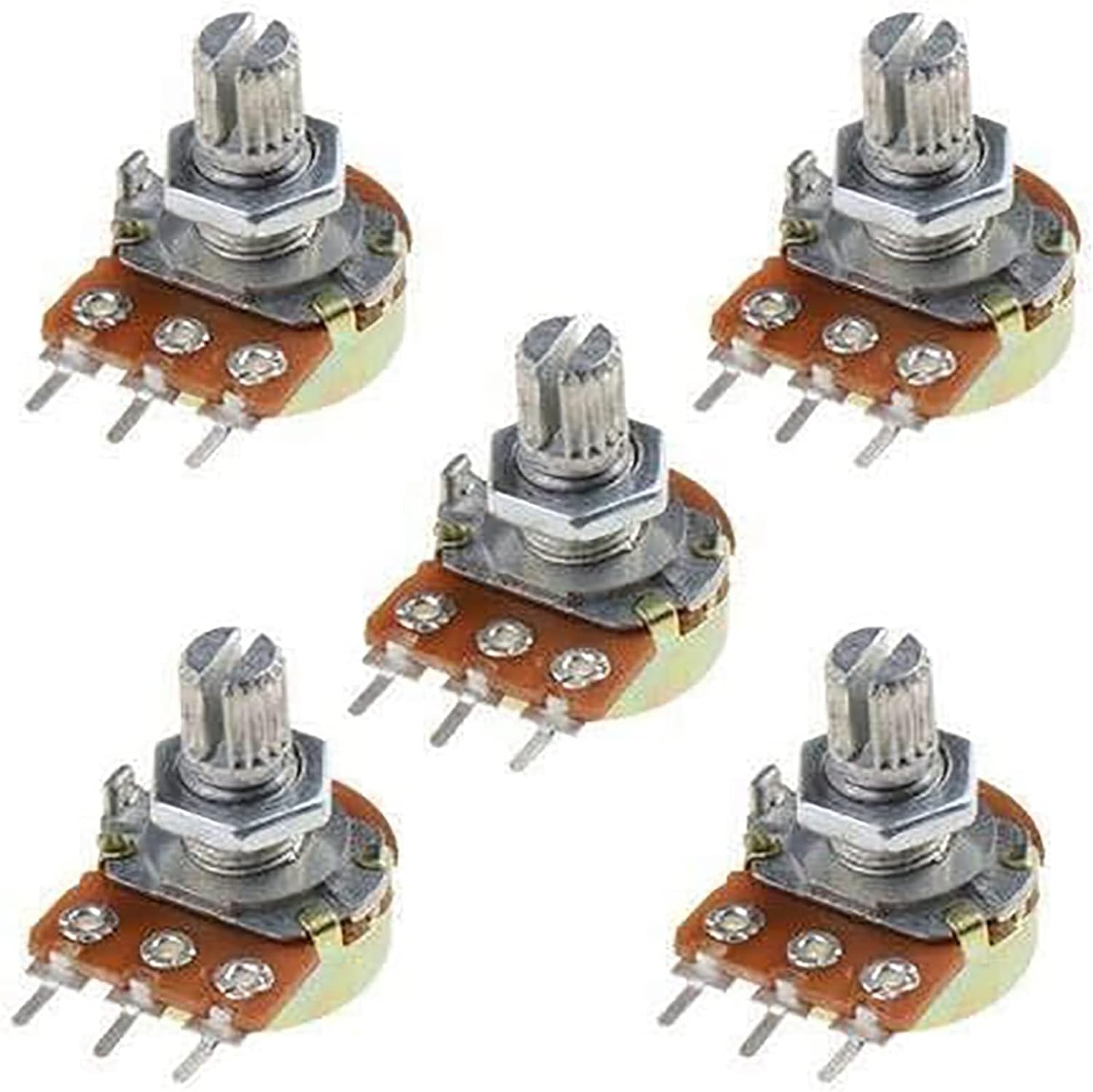 Amazon.com: ERNZI 50Pcs WH148 15mm Linear Potentiometers 100K-1M Ohm ...