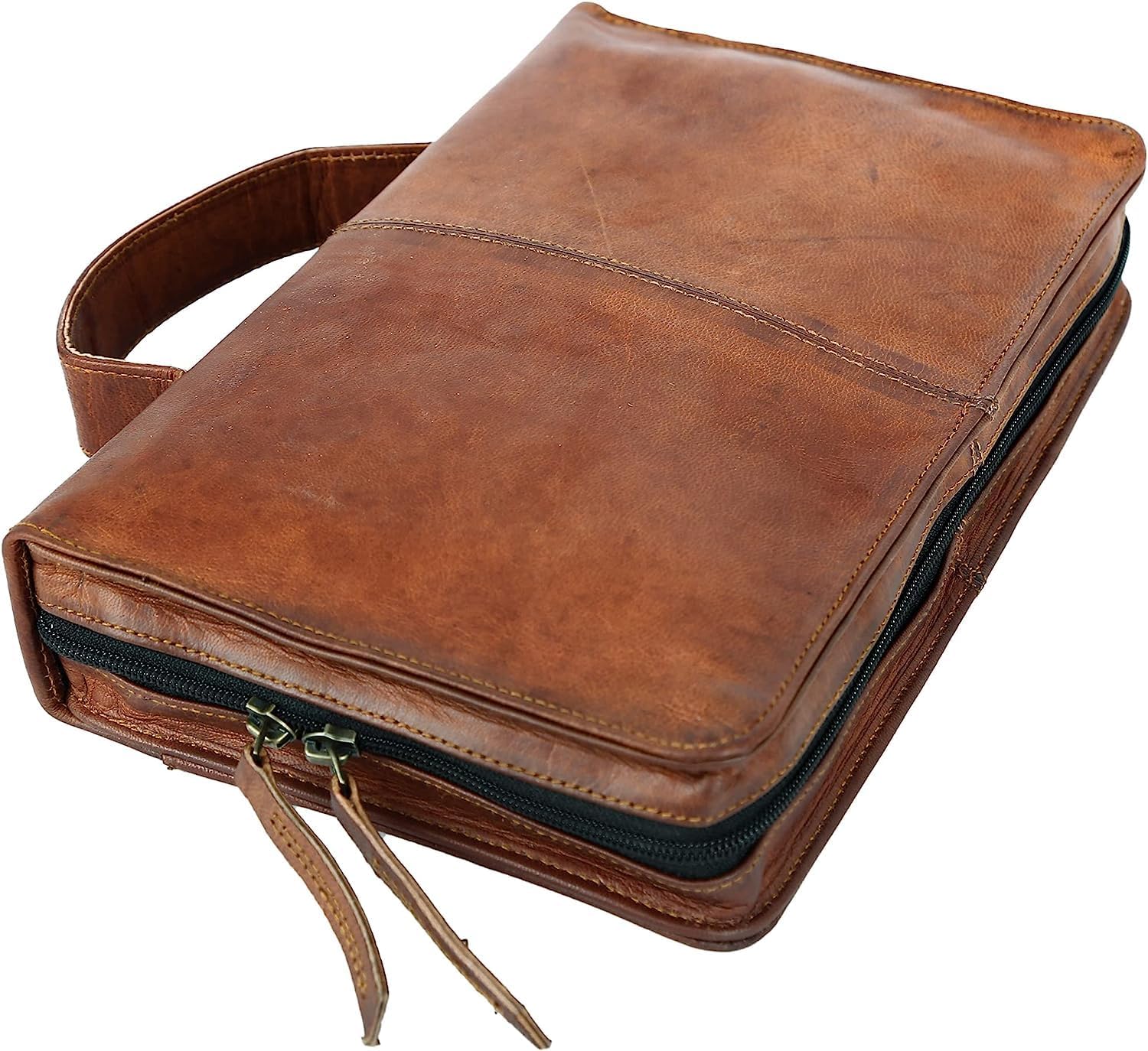 Amazon.com: Hunter & Scribe Leather Book or Bible Cover for Men and ...