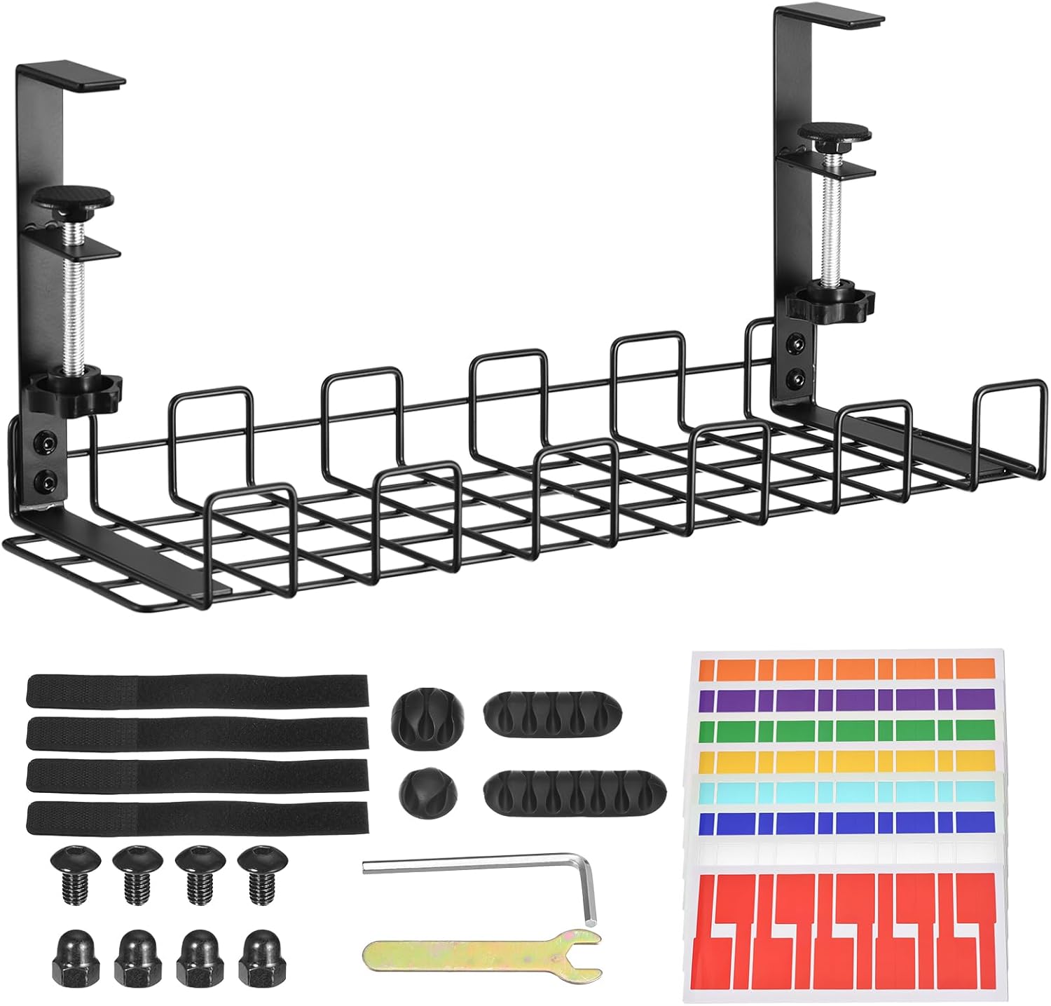 Amazon.com: uxcell Cable Management Tray, 1Pcs 15.75'' - Metal Under ...