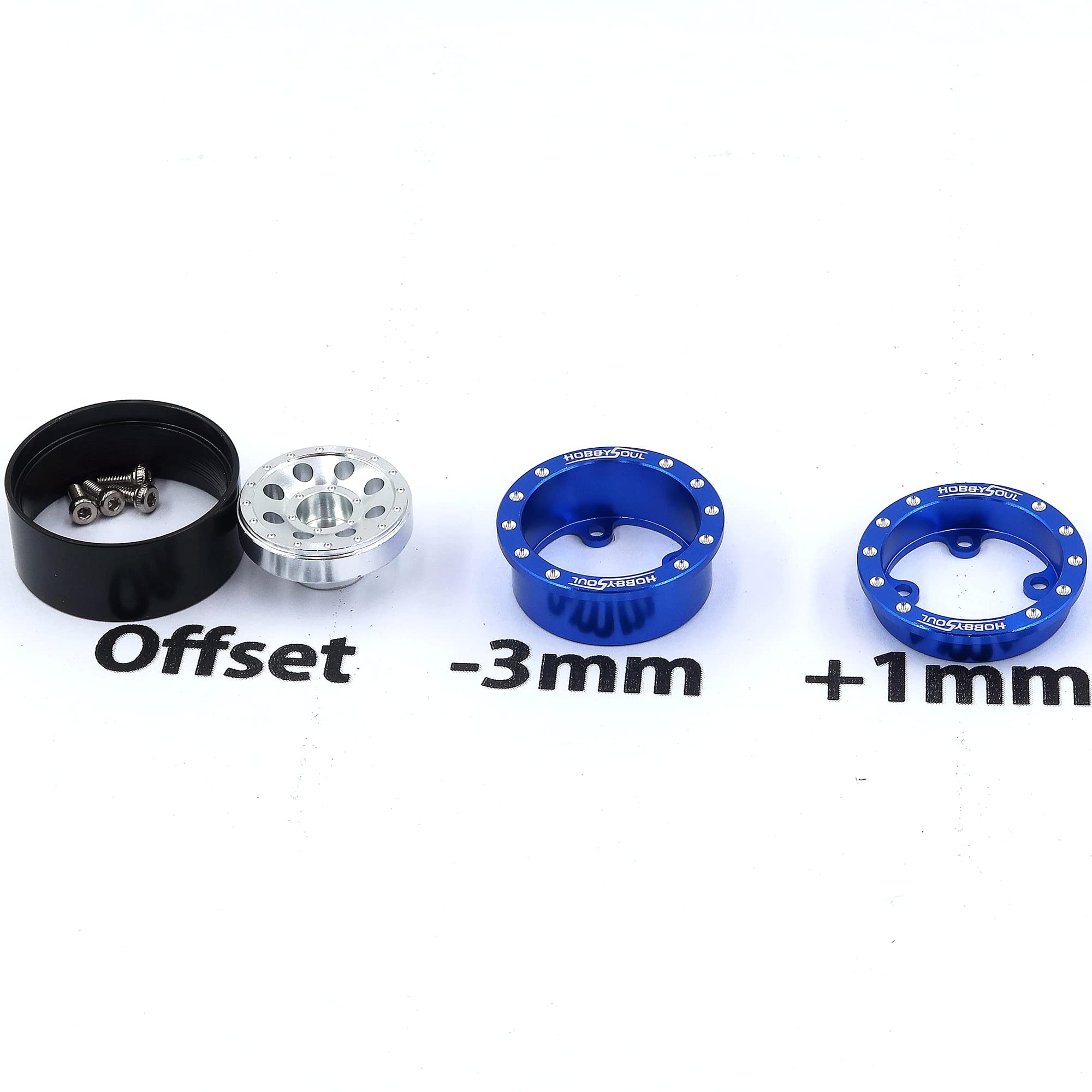 Snapklik.com : HOBBYSOUL Adjustable Offset RC 1.0 Wheels And Tires, 1/ ...