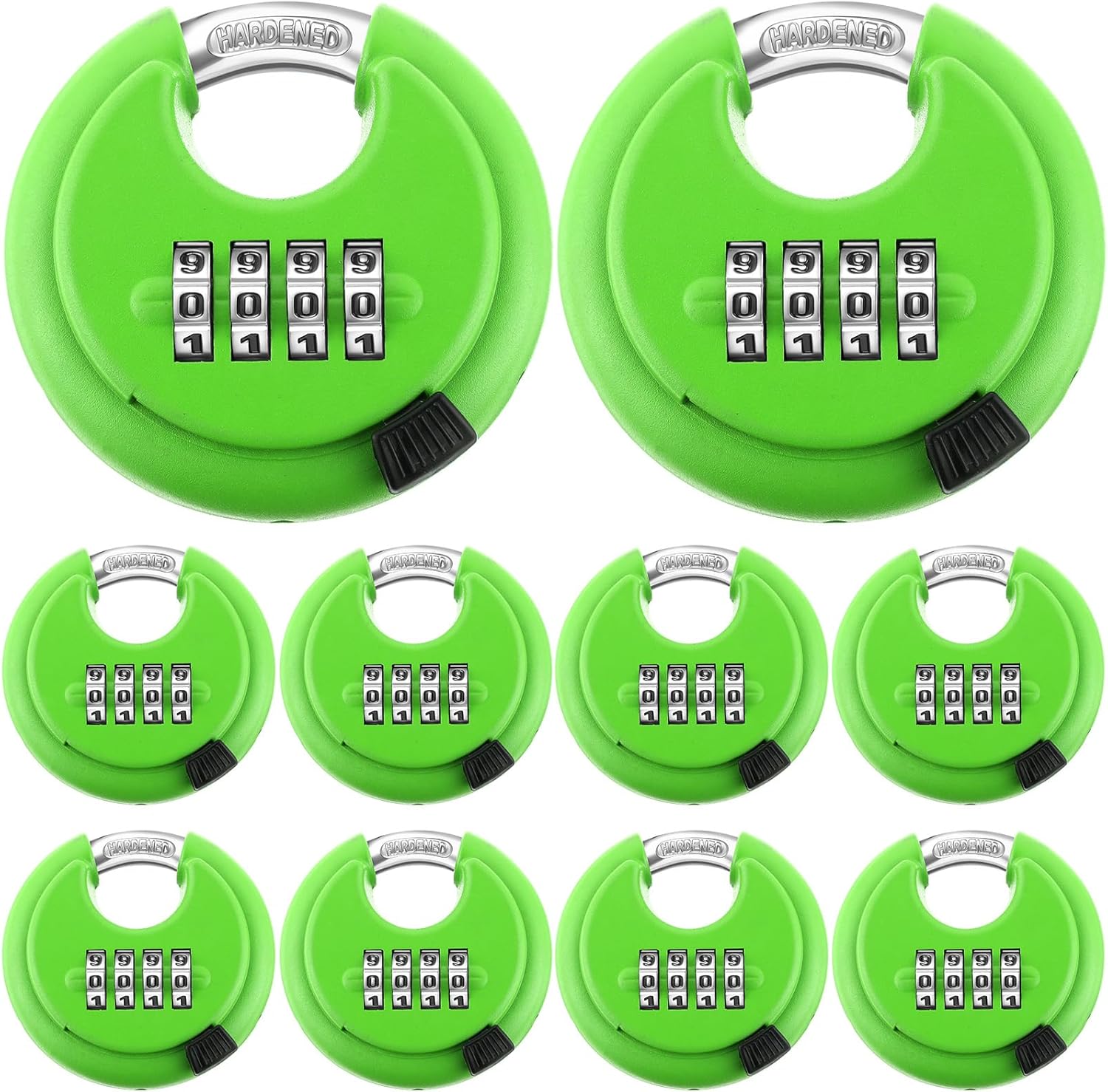 Maitys 4 Digit Combination Locks Stainless Steel Code Disc Lock Combo ...