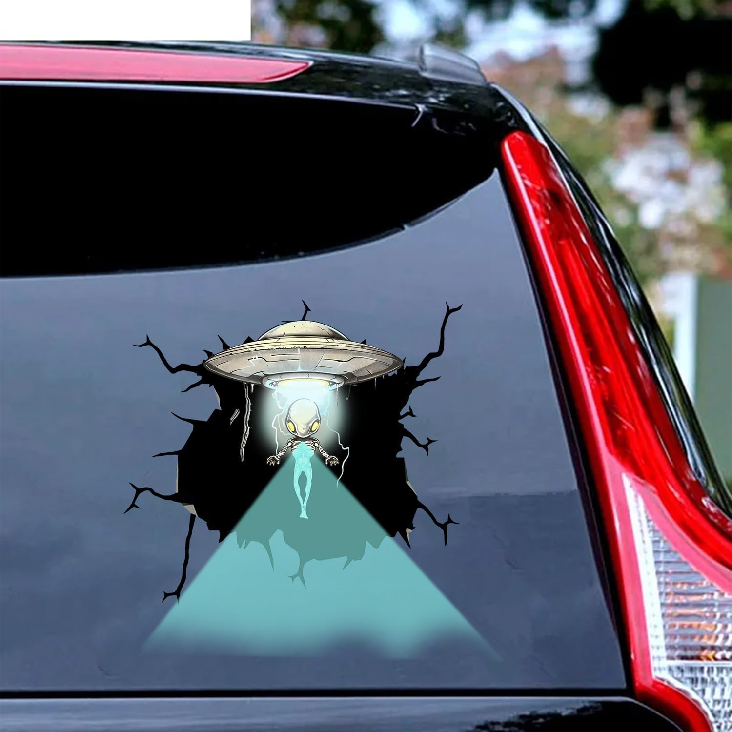 Amazon.com - Green Alien Stickers, Sasquatch Sticker, Bigfoot Car ...