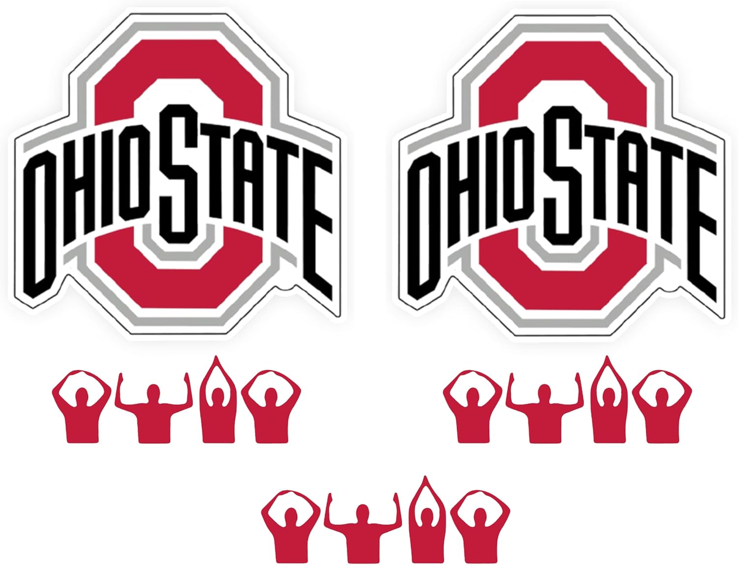 Amazon.com: Ohio State Sticker Pack – Featuring Big O Logo and Ohio ...