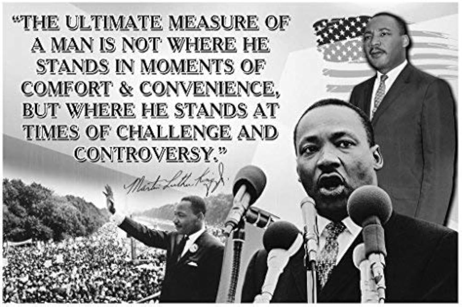 Amazon.com: Motivational Dr Martin Luther King Jr Civil Rights Poster ...