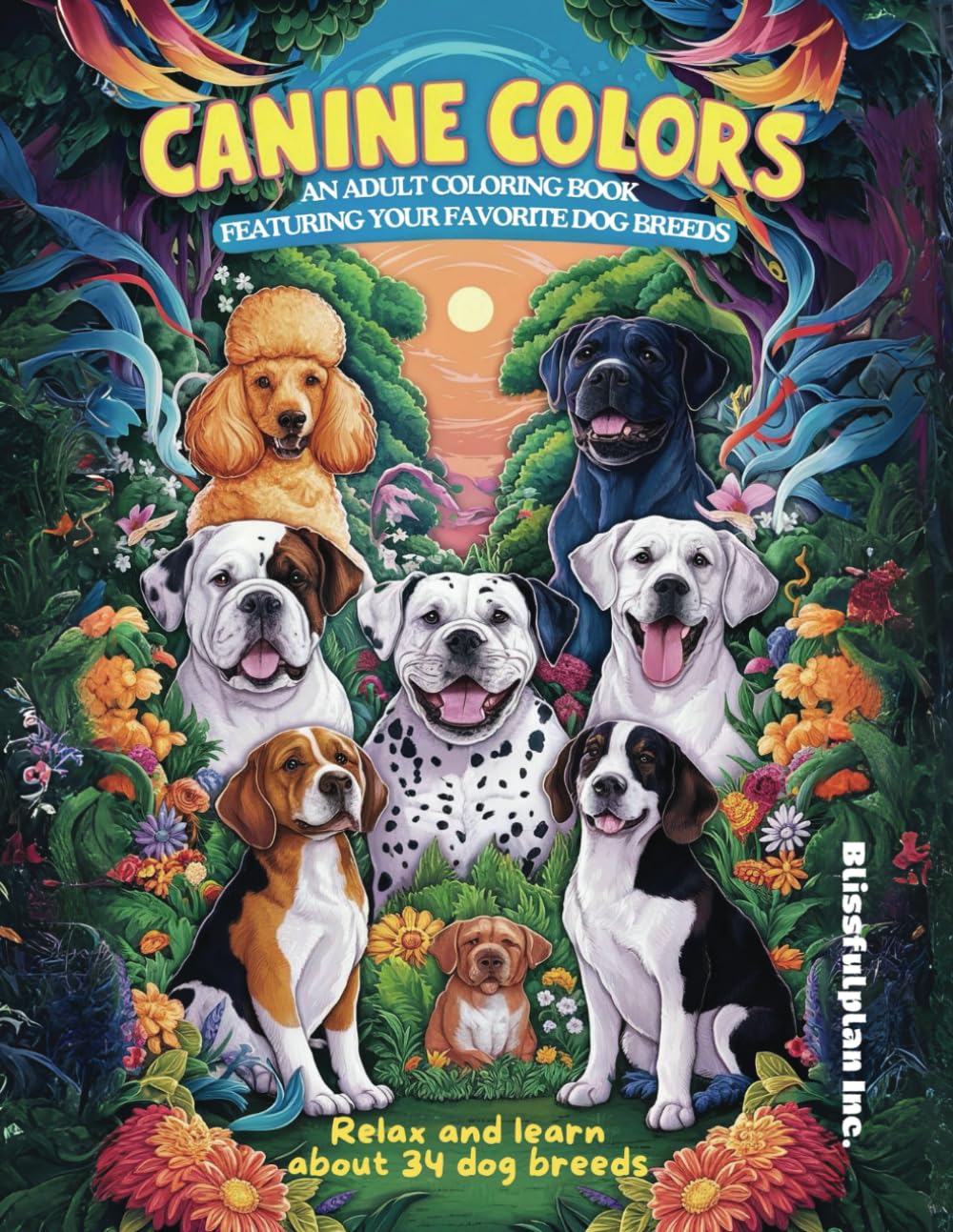 Amazon.com: Canine Colors: An Adult Coloring Book Featuring Your ...