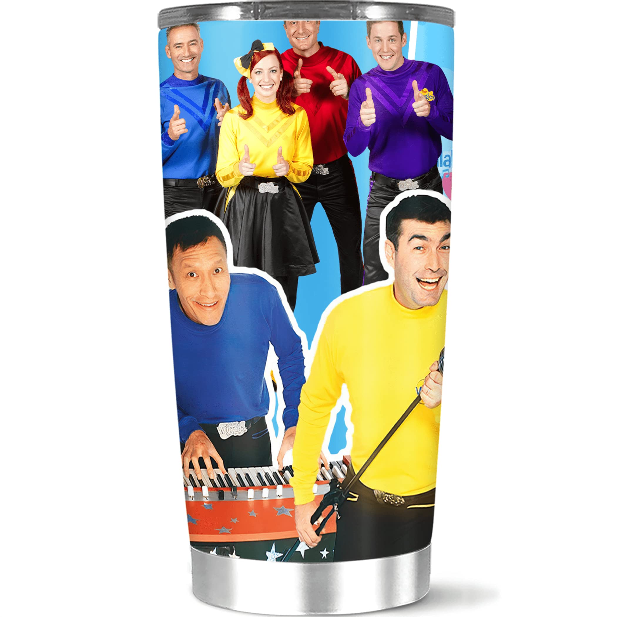 Amazon.com: Tumbler Insulated Stainless Steel 20 oz wiggles Wine Coffee ...