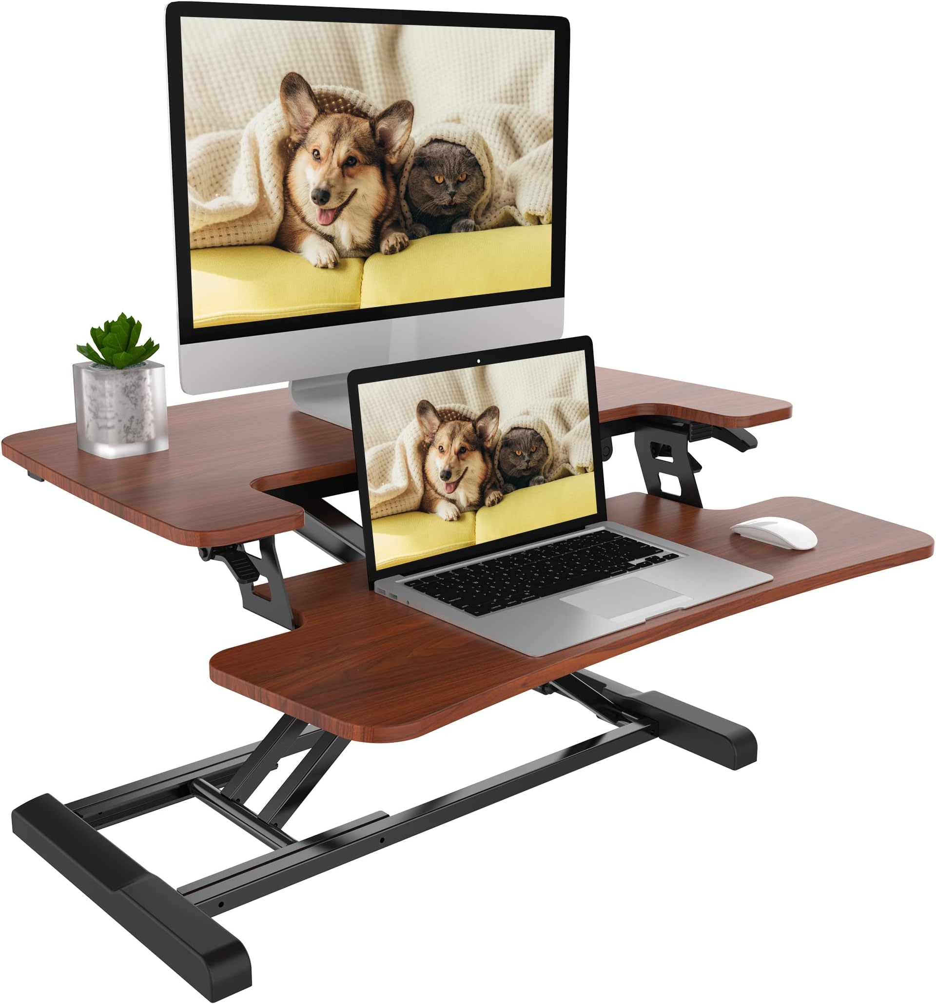Amazon.com : FLEXISPOT Stand up Desk Converter -28" Standing Desk Riser ...