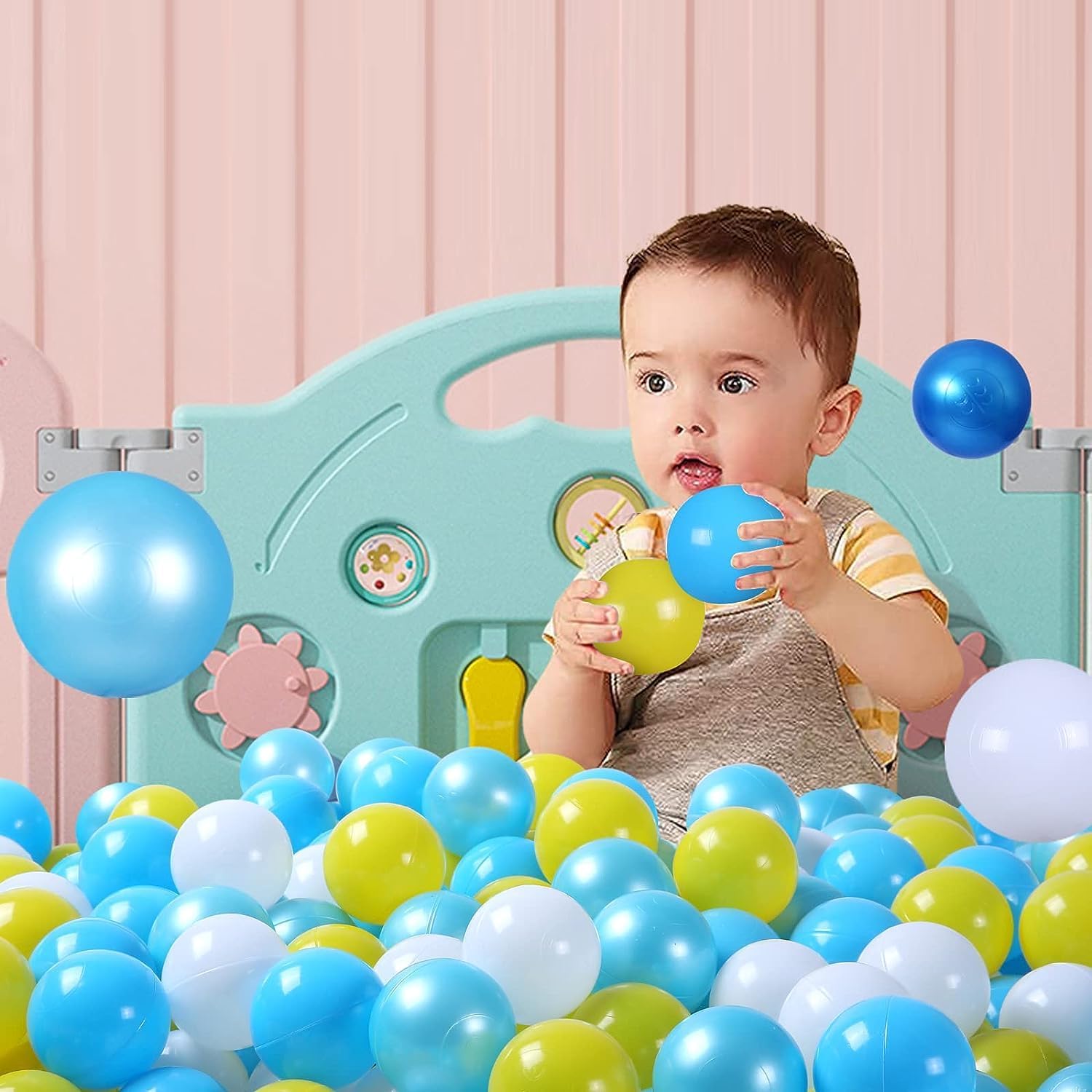 YUFER Pelotas para pozo de pelotas Grey&Bule 1000 – Yaxa Colombia