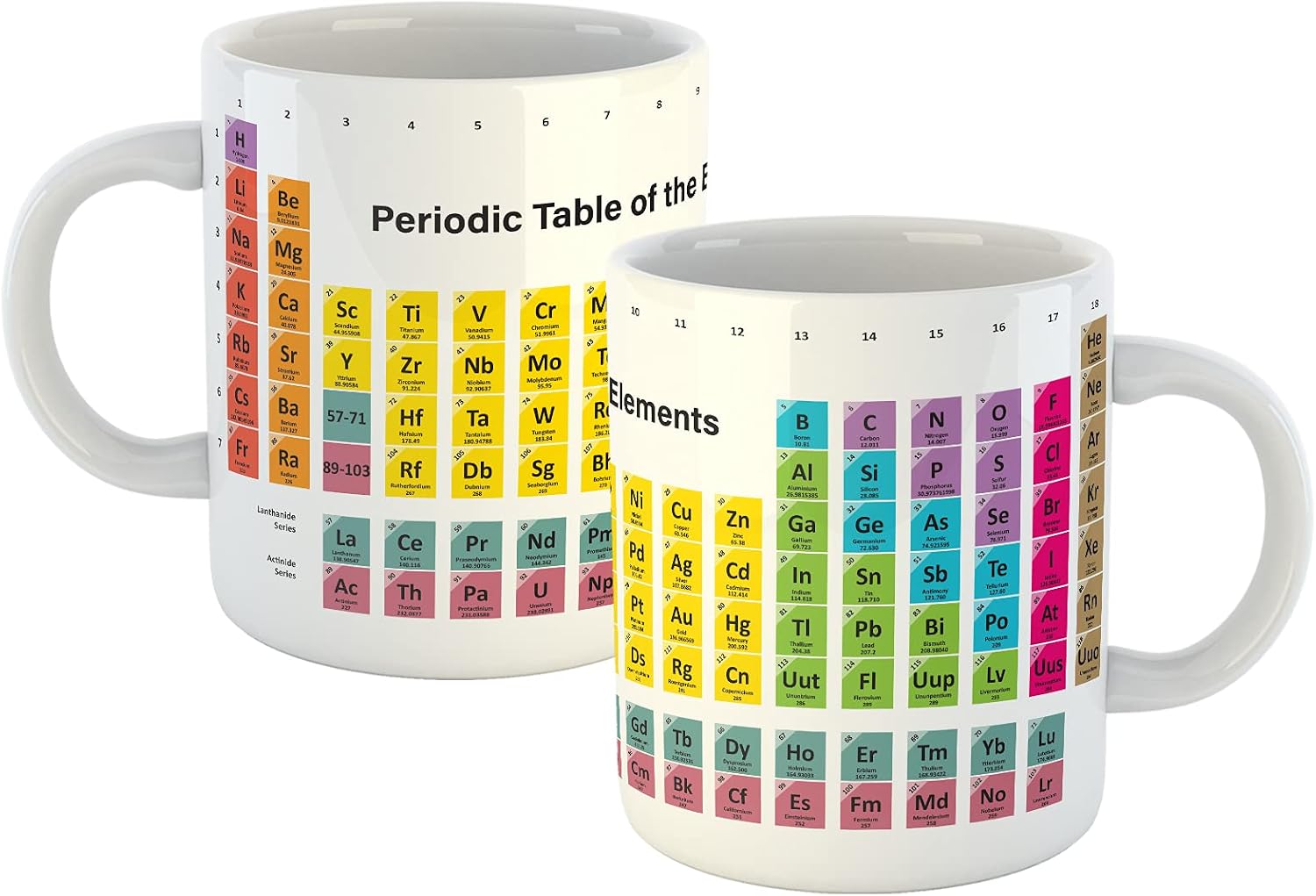 You Personalise Coffee Tea Periodic Table of The Elements Mug Chemistry ...
