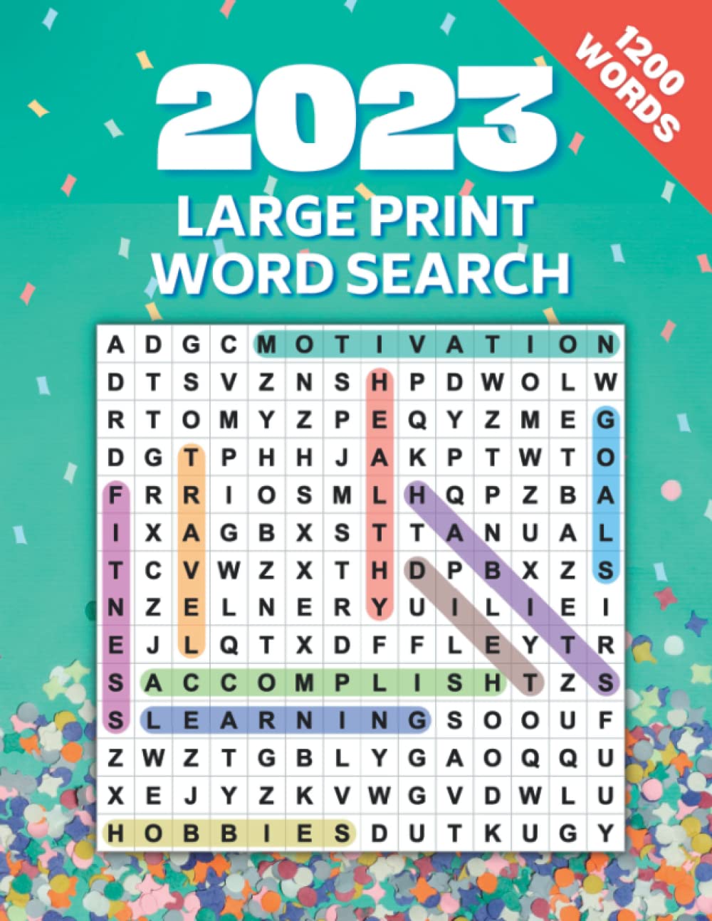 Large Print 2023 Word Search for Adults: Over 80 Large Print Word ...
