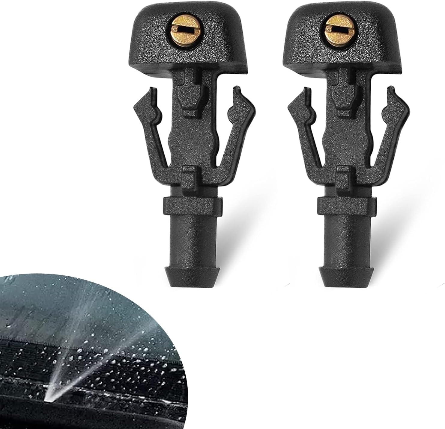 Amazon.com: Yumfugu 2 PCS Car Washing Nozzle, Single Hole High-pressure ...