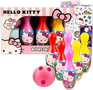 Amazon.com: Hello Kitty Bowling Games Activities Bundle for Toddlers ...