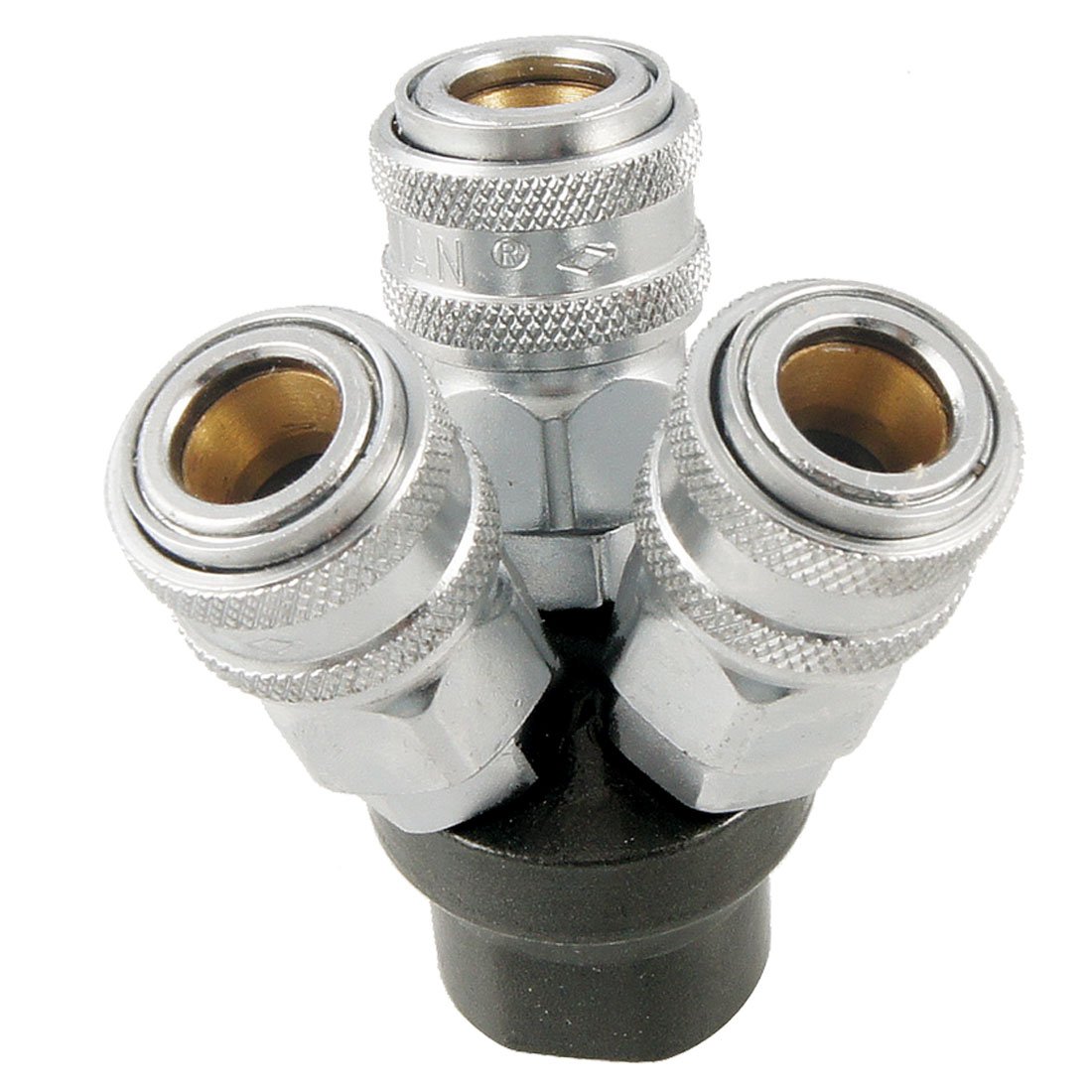 ZHuidjo 1/2" Female Thread 3 Way Quick Connector Coupling Air Hose ...