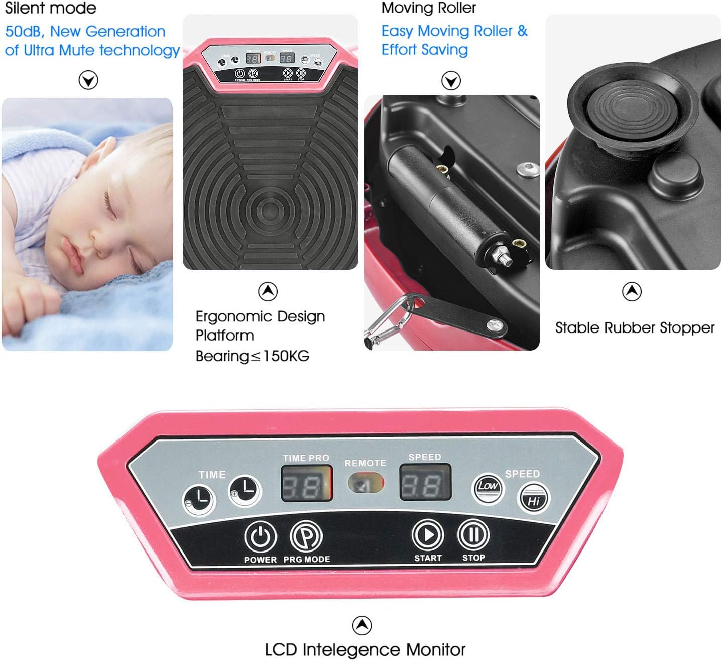 Buy Wonder Maxi 3D Vibration Plate Exercise Machine, Whole Body Workout ...