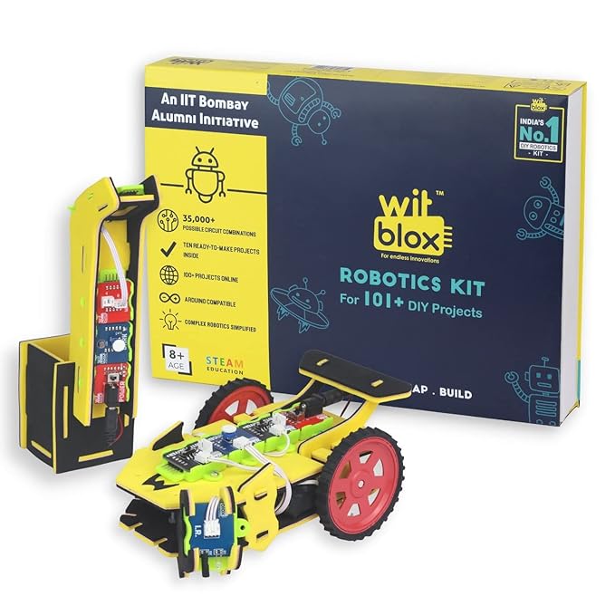Buy WitBlox Mega DIY Robotics Kit, Science Kit for Kids 8 years+|| 2 ...
