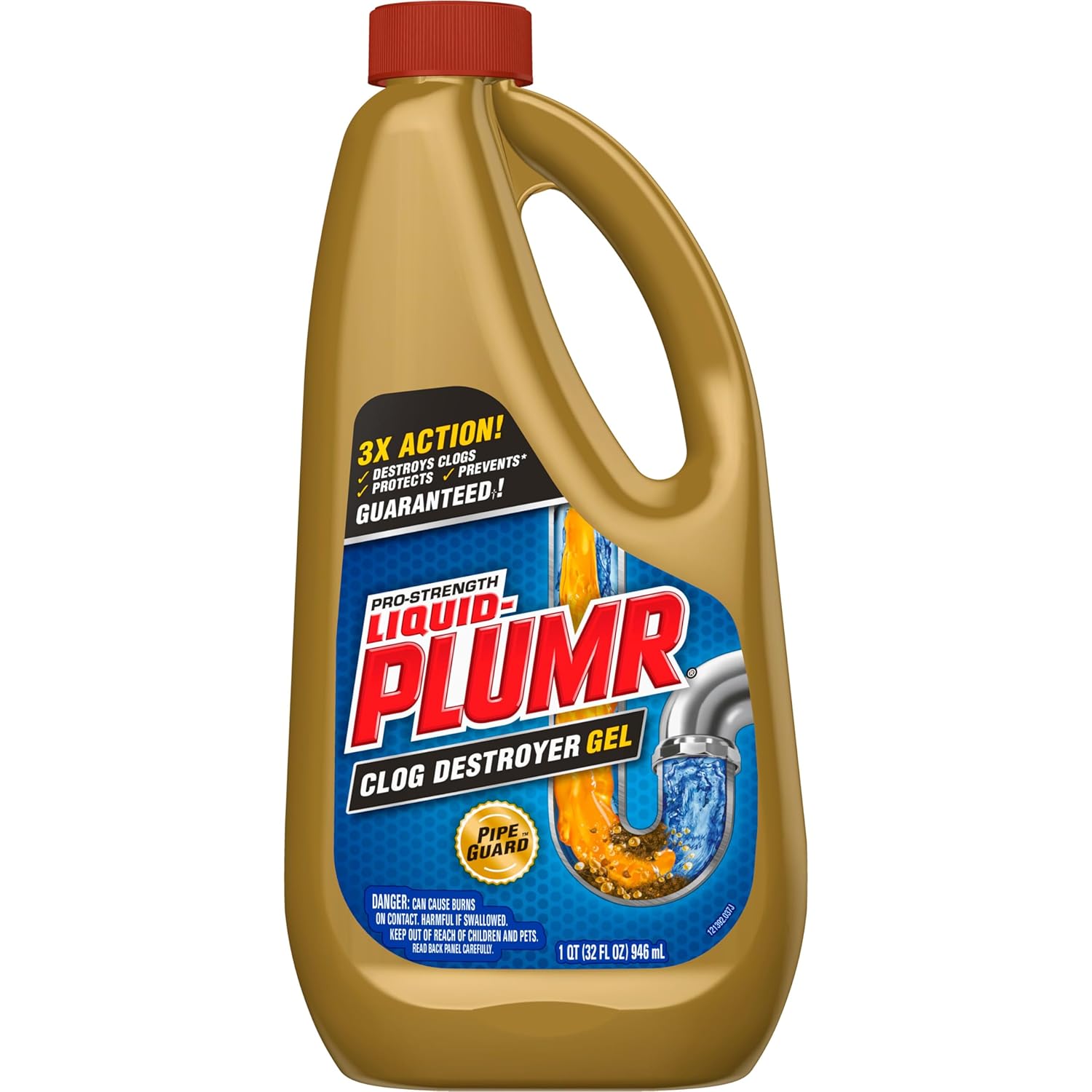 Liquid-Plumr 00243 Professional Strength Drain Opener, 32 fl oz Bottle ...