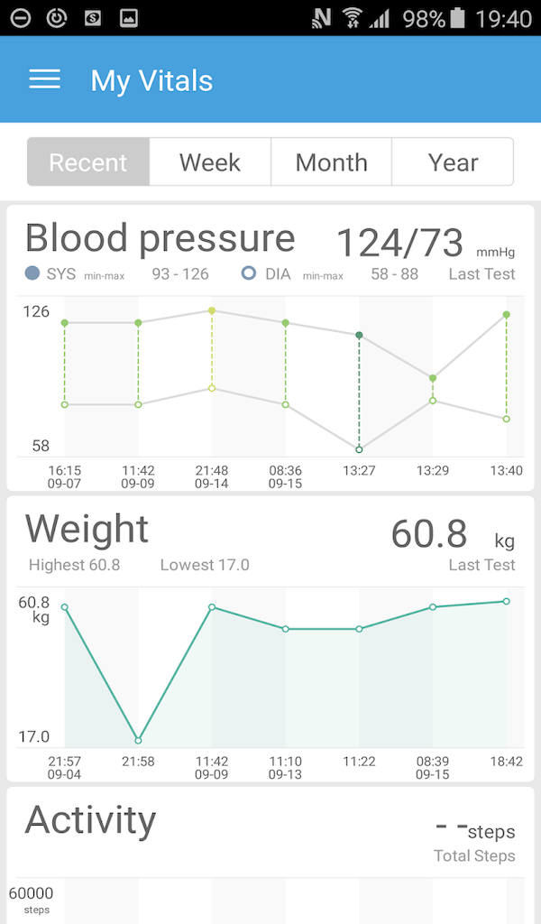 iHealth MyVitals - App on Amazon Appstore