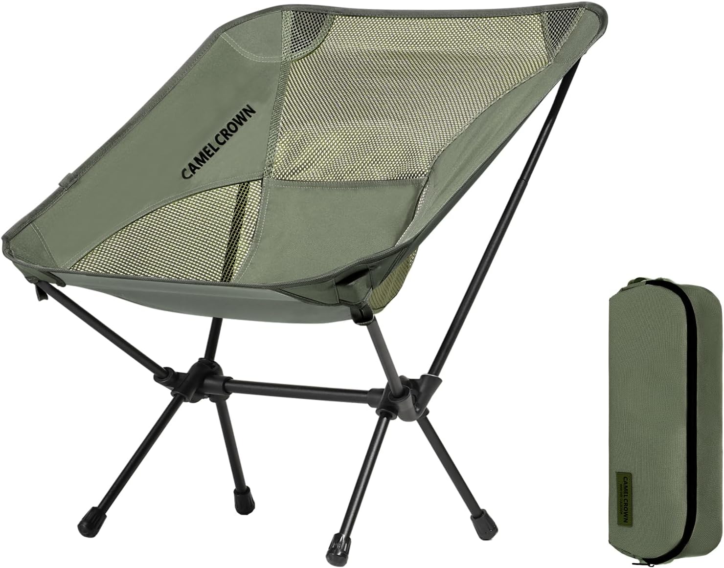 CAMEL CROWN Portable Camping Chair Lightweight Compact Folding Chair ...
