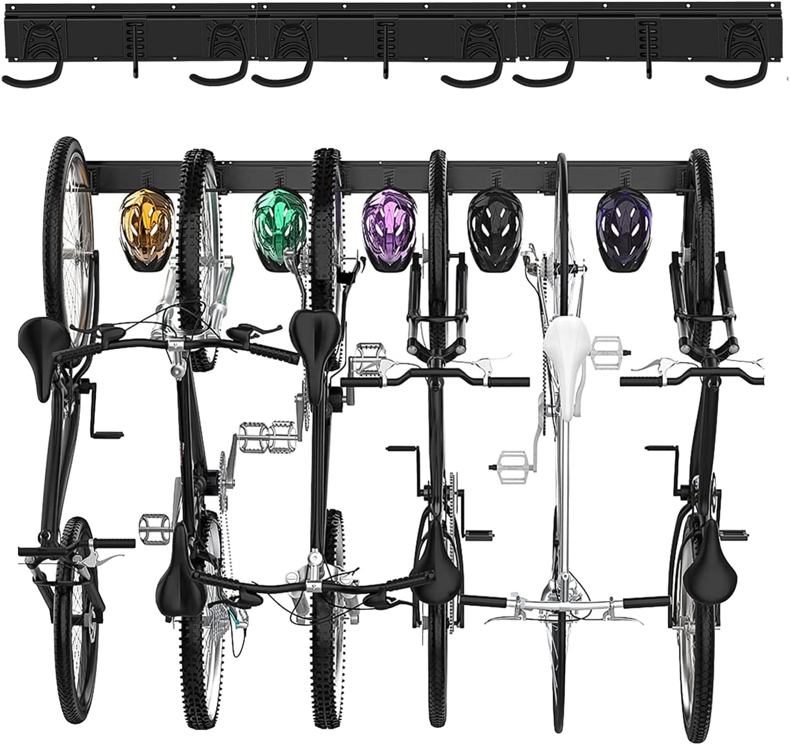 StoreYourBoard 5 Bike Storage Rack, Cycling Wall Mount Hook System ...