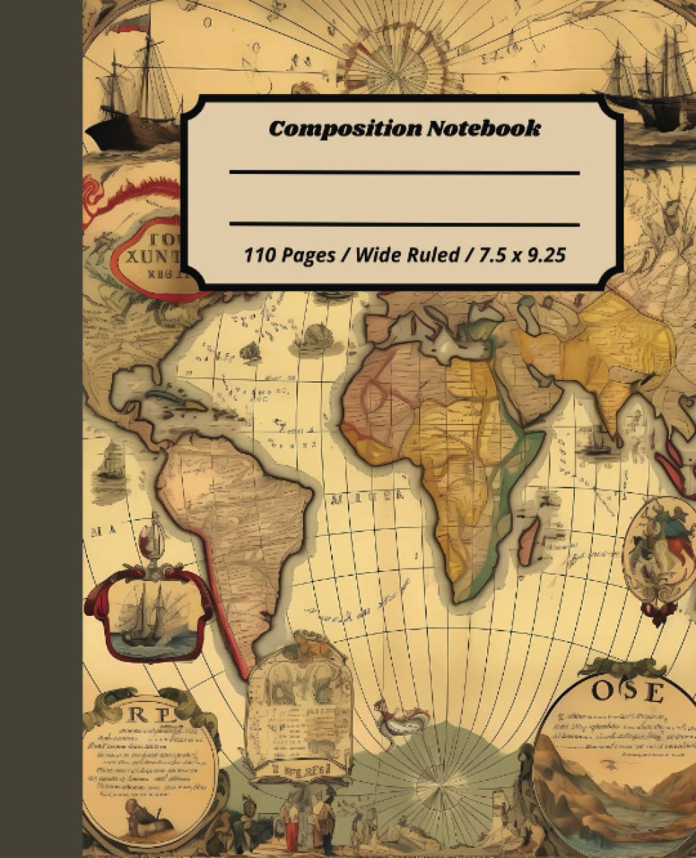 Vintage Composition Notebook for Boys, Girls, Kids, Adult, School ...