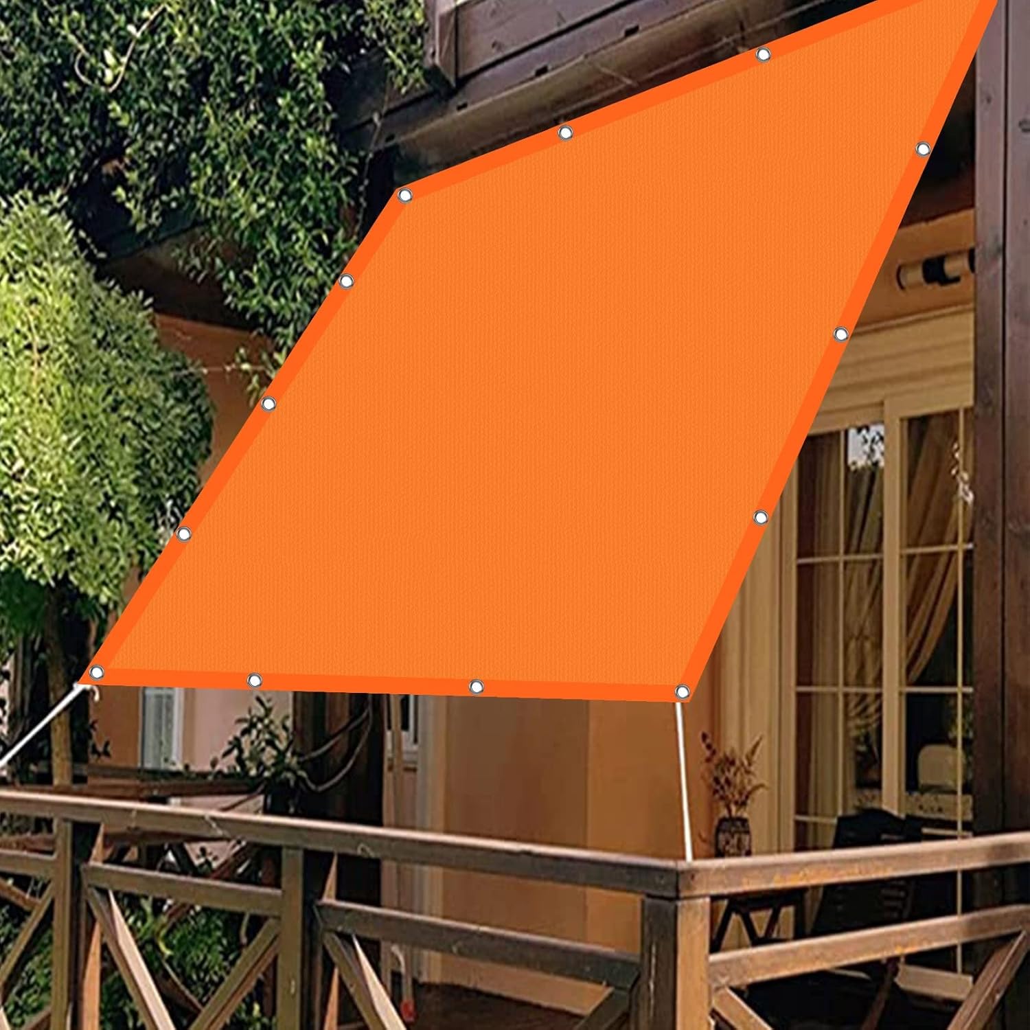 Amazon.com : Sun Shade Sail Rectangle 1.7 x 3.8 m Sunscreen Durable ...