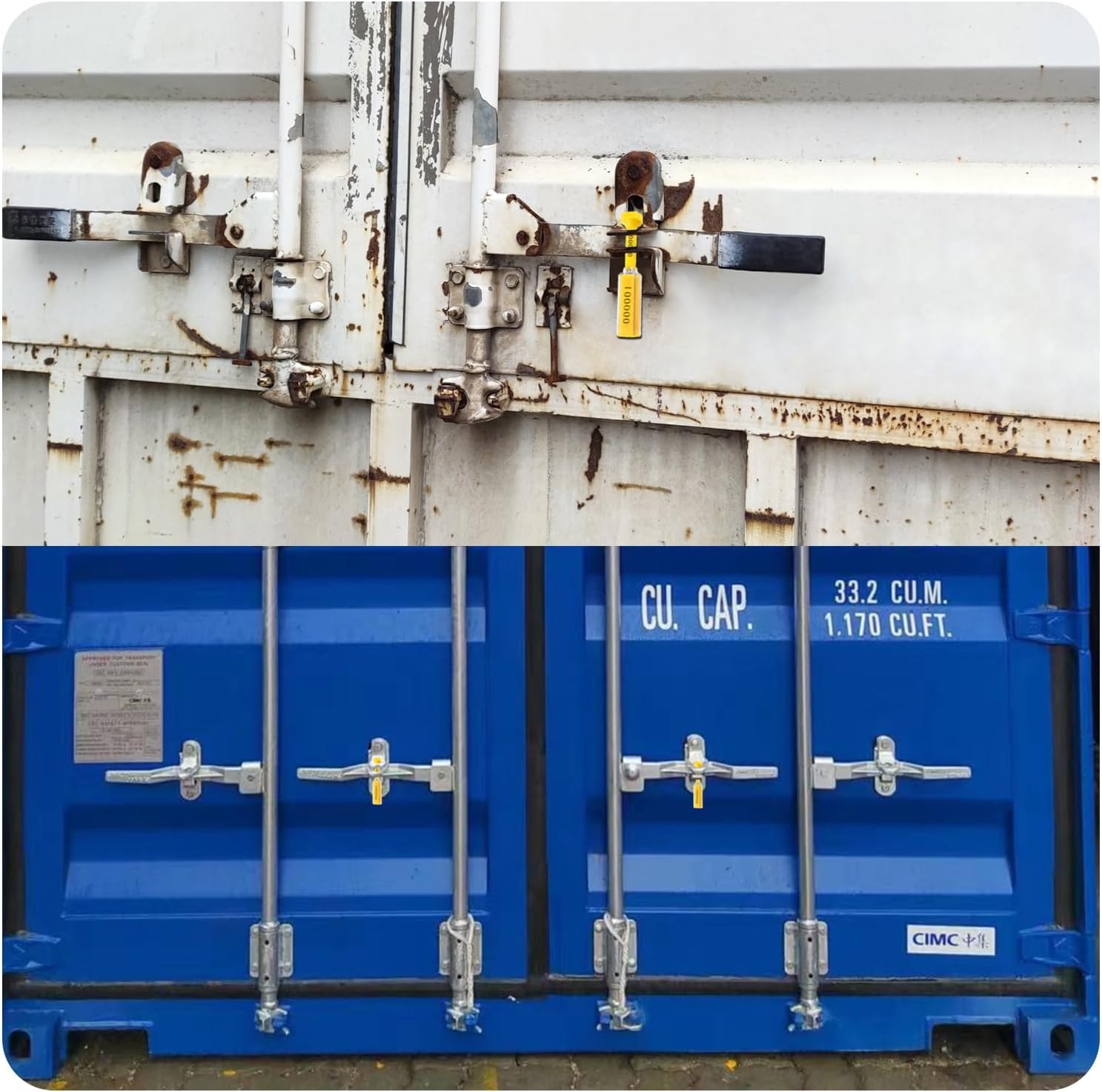 Snapklik.com : 50 PCS High Security UHF RFID Bolt Seals Container Seal ...