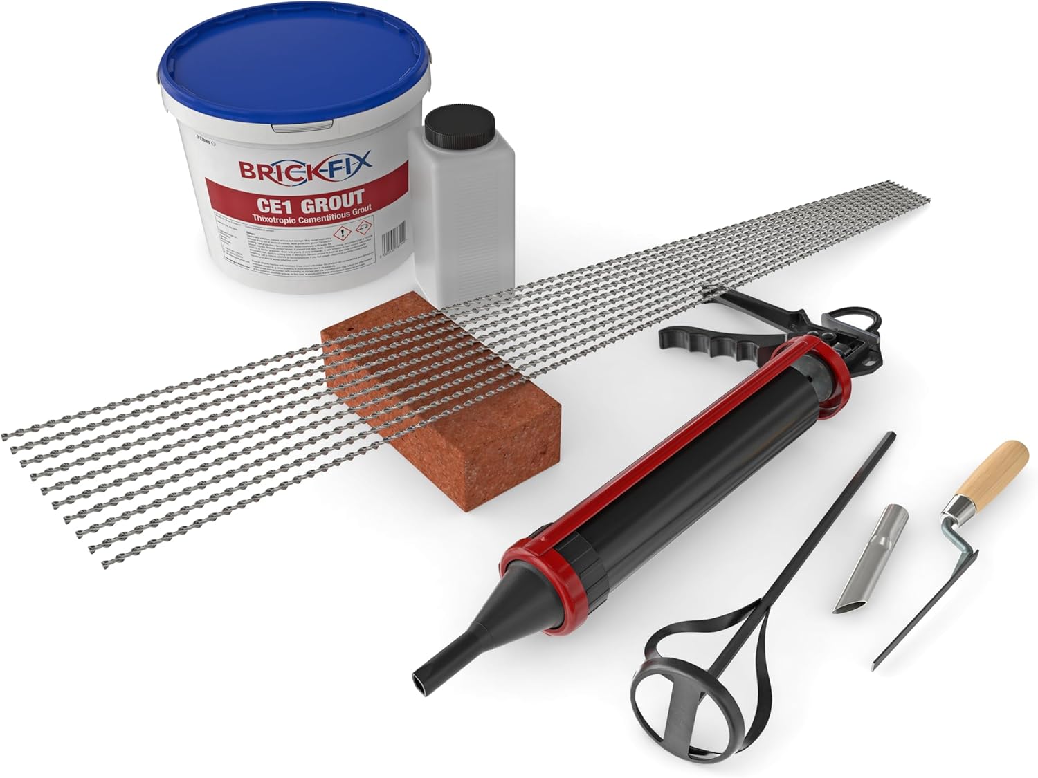 BrickFix Masonry Crack Repair Kit 6mm (Wall Stitching Kit) : Amazon.co ...