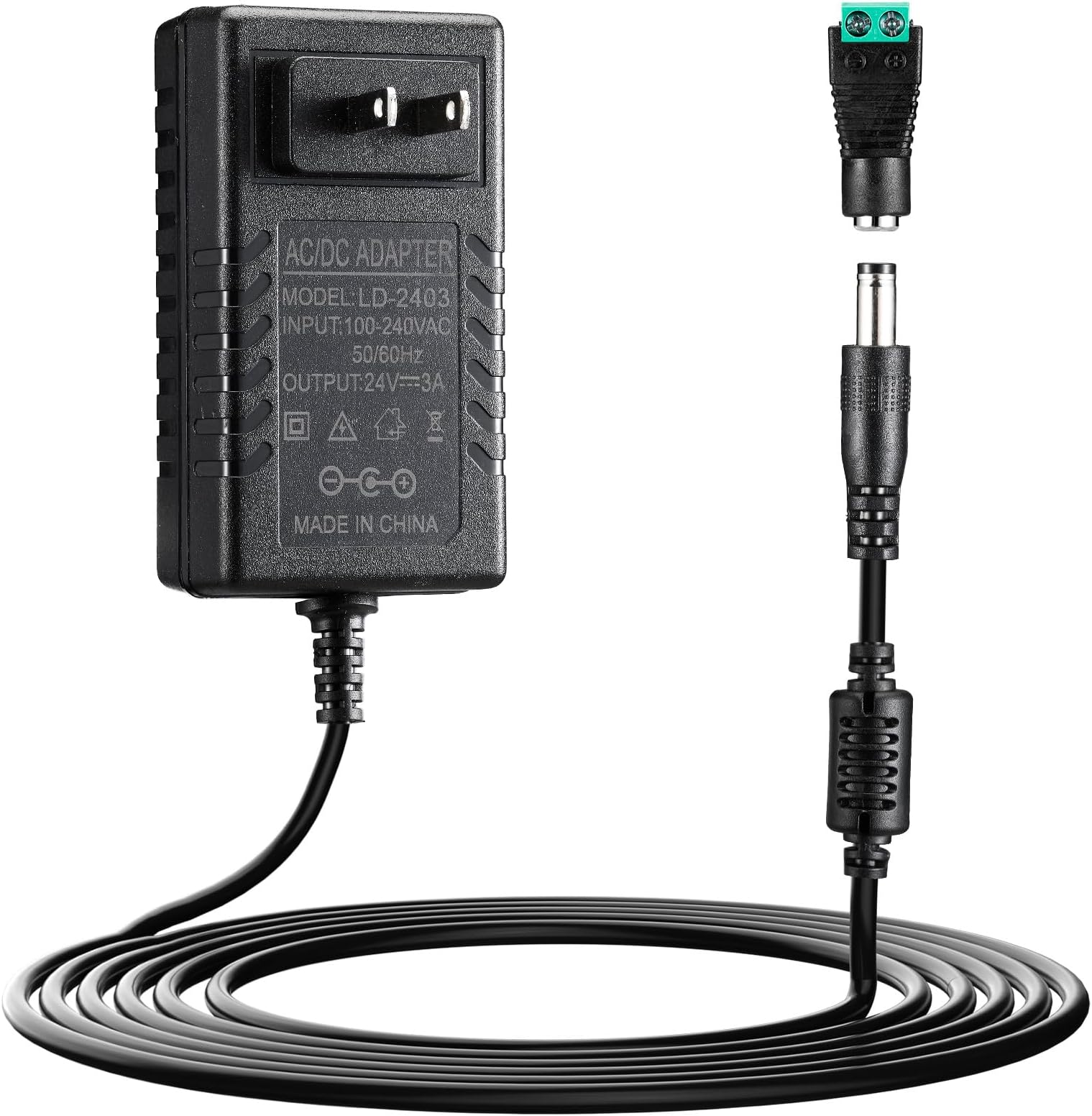 Amazon.com: 24V 6A DC Power Supply Adapter 144W AOYADAISU Universal AC ...