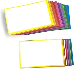 Amazon.com : PPAPPAPPIYO 4x6 multi Index Cards (Set of 50) Note Cards ...
