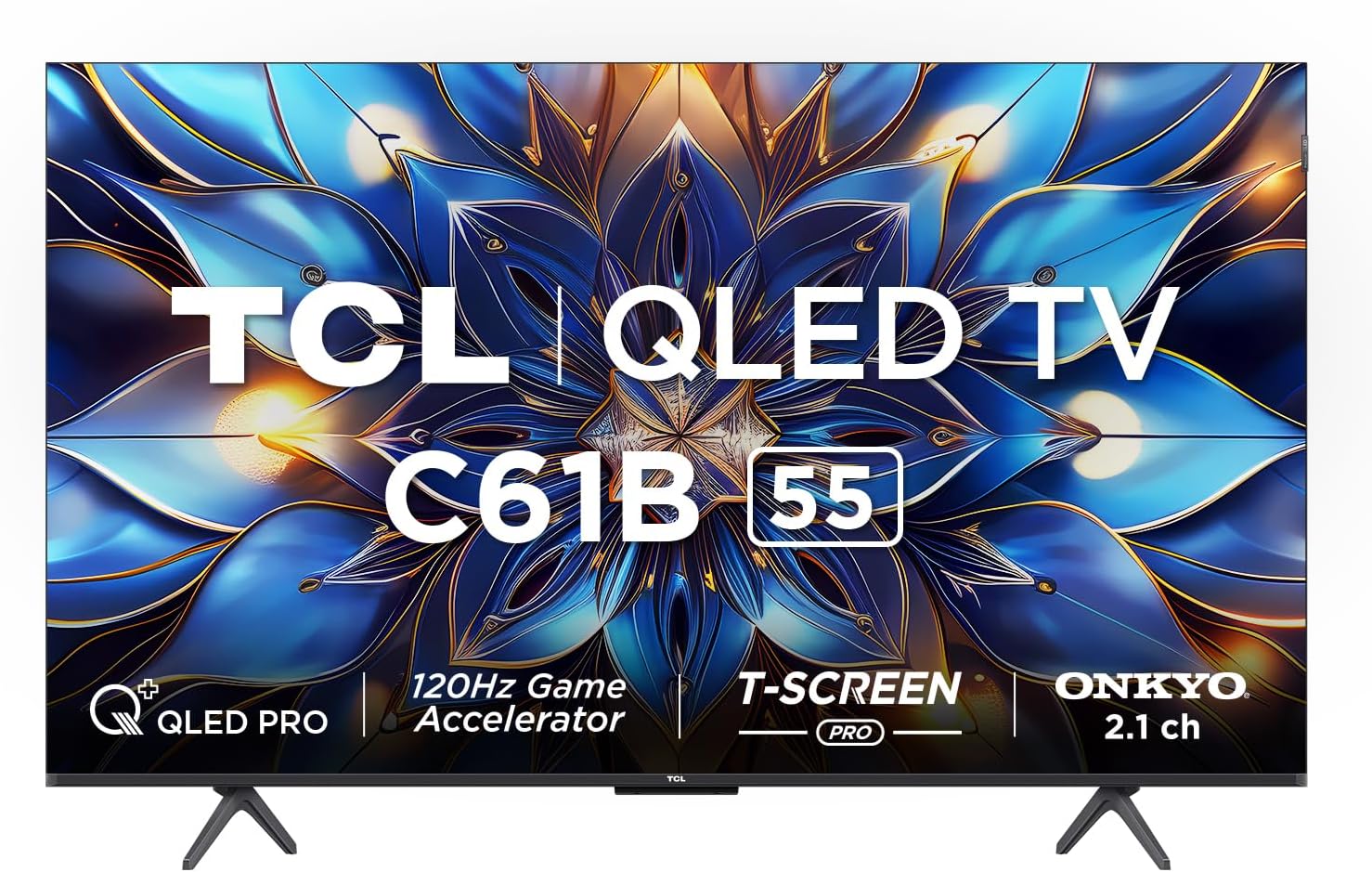 TCL 139 cm (55 inches) 4K Ultra HD Smart QLED Google TV 55C61B (Black ...