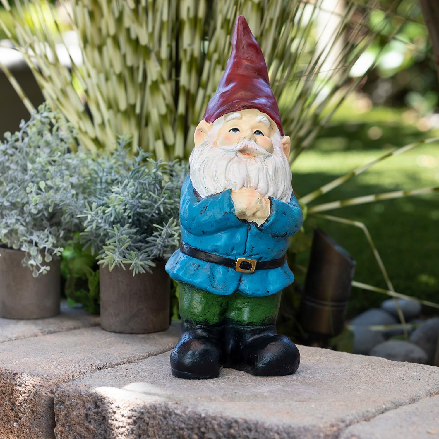Amazon.com : Alpine Corporation 12" Tall Outdoor Patriotic Garden Gnome ...