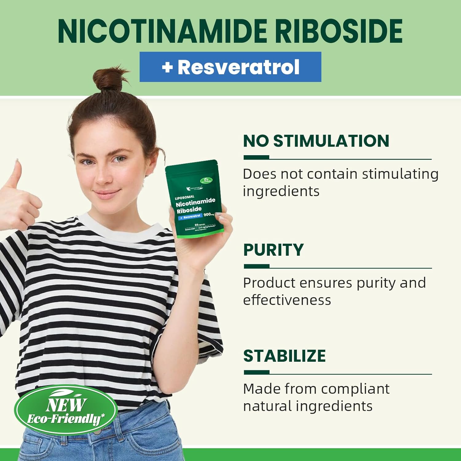 Nicotinamide Riboside Resveratrol 900mg, Supplement with Nicotinamide ...