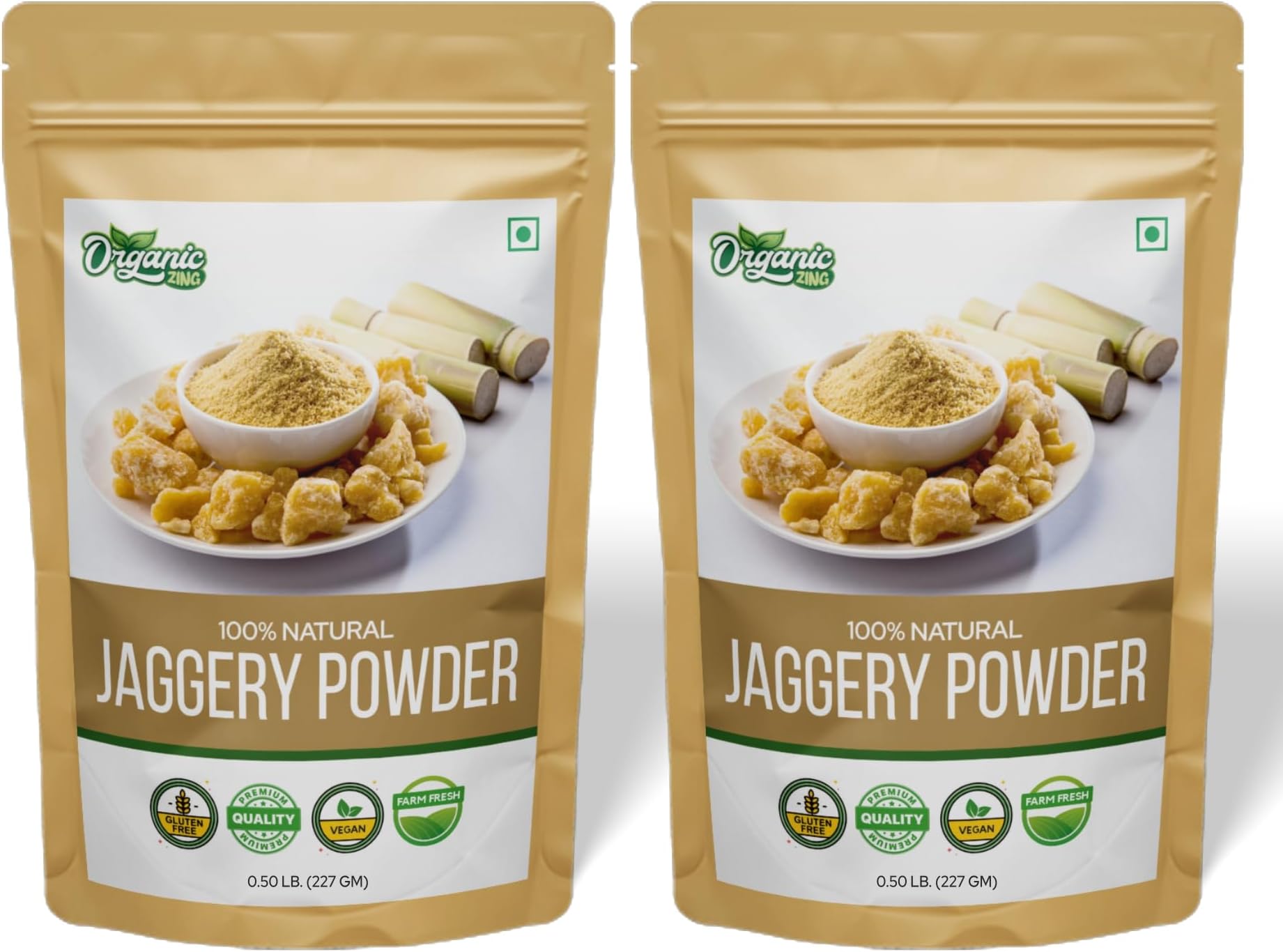 Amazon.com : Organic Zing Jaggery Powder | 100% Unadultered Jaggery ...