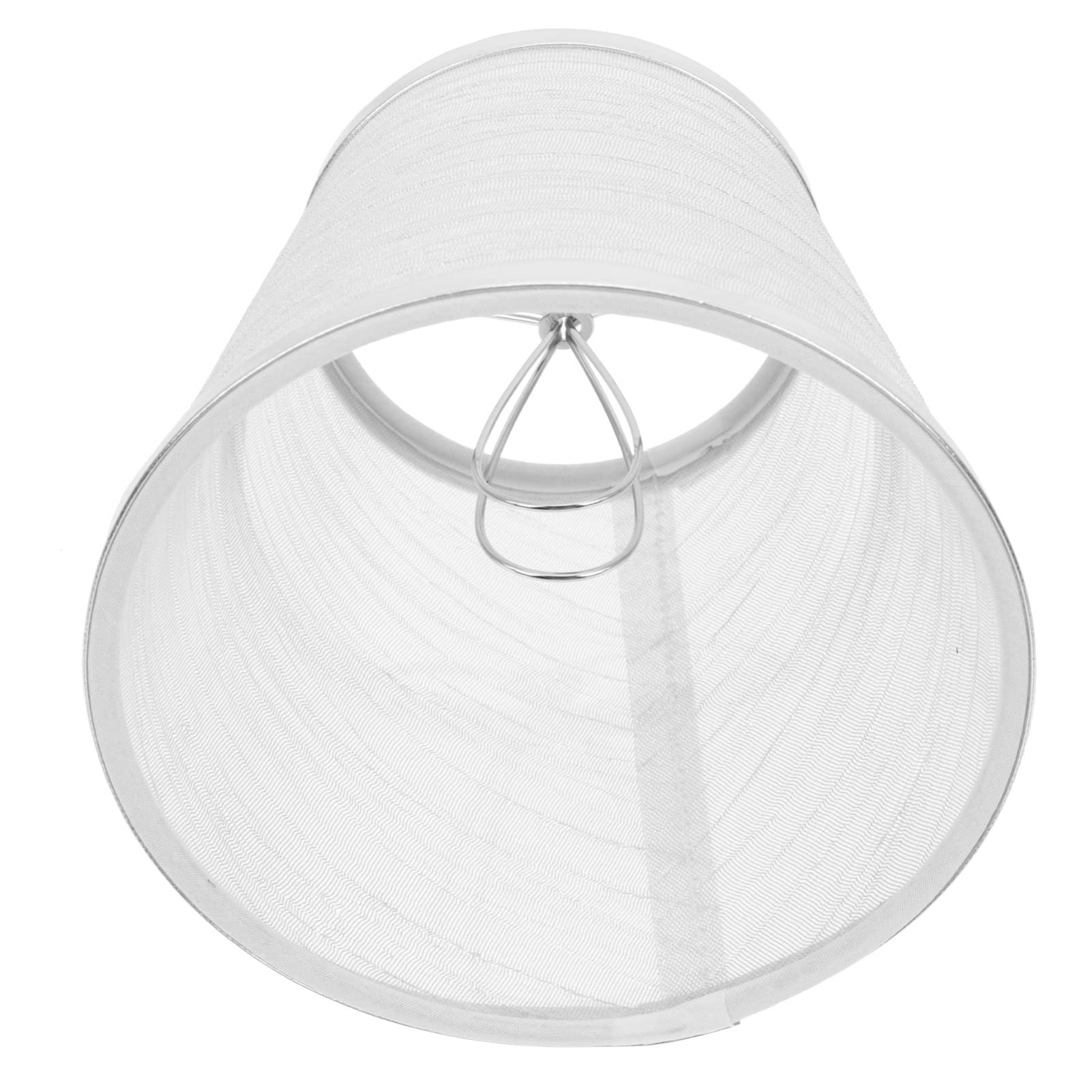 Sheer Fabric Lamp Shade Modern Transparent Glass Lamp With Natural