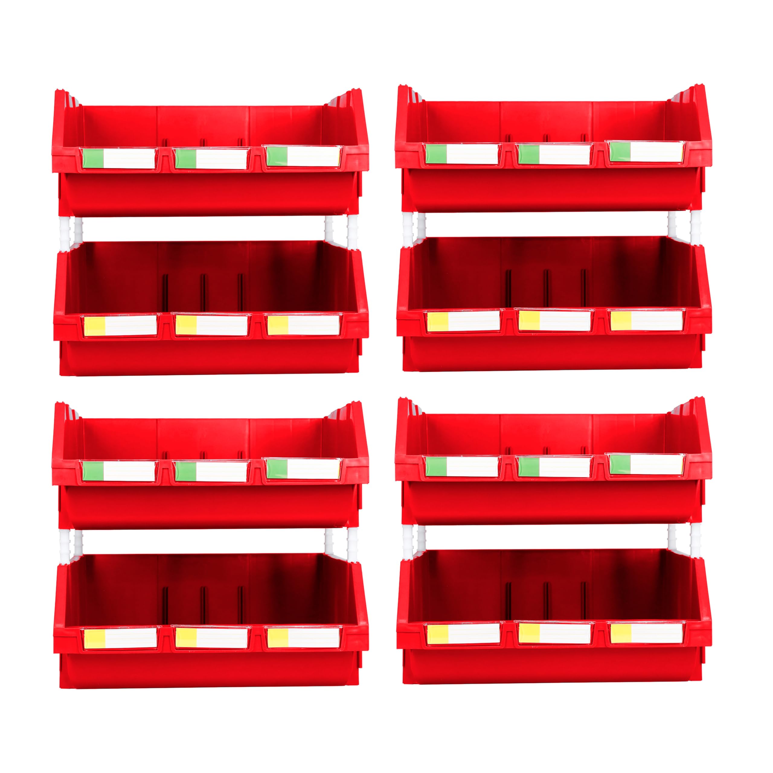 Amazon.com - DJC Supply Red Heavy duty thermoplastic storage bin ...