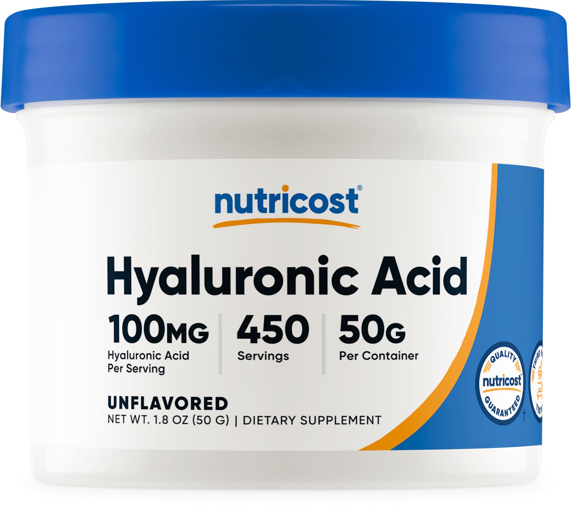 Amazon.com: Nutricost Hyaluronic Acid Powder 50 Grams - Water Soluble ...