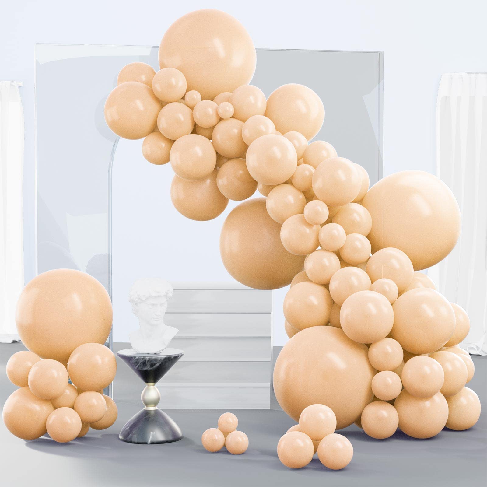 Amazon.com: PartyWoo Nude Balloons, 140 pcs Boho Apricot Balloons ...