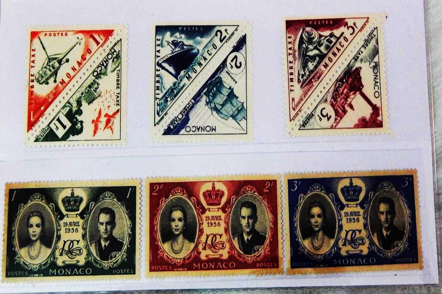1956 monaco royal wedding stamp | Beachweddingtips.com
