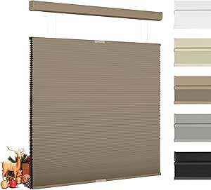 Amazon.com: BERISSA Top Down Bottom Up Blackout Cellular Shades Cordless, Honeycomb Blinds for ...