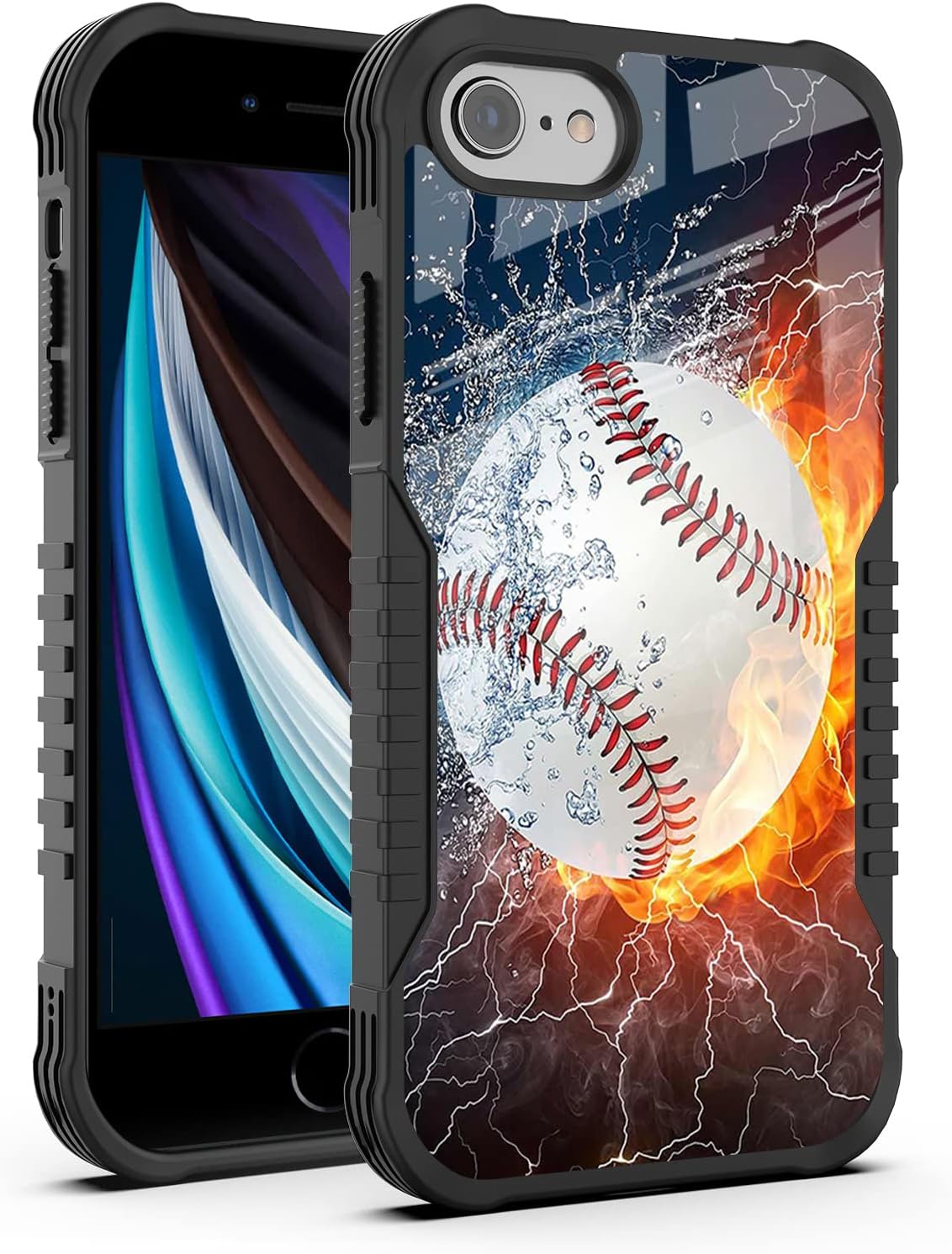 Amazon.com: Sunshine-Tech Compatible with for iPhone 5 Case - Baseball ...