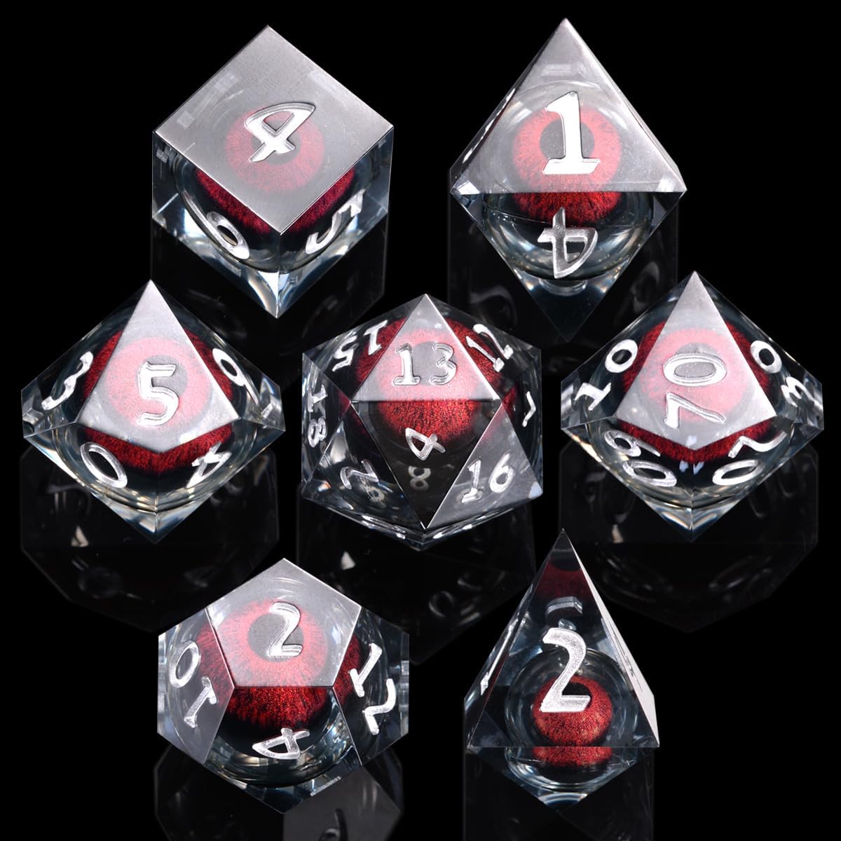 Amazon.com: Silph PLC DND Dice Set-7 PCS, Sharp Edge Dice Accessories ...