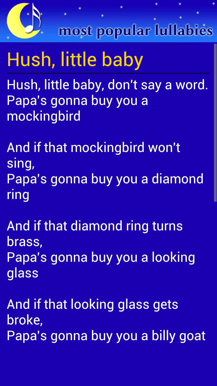 Lullabies for children - App on Amazon Appstore